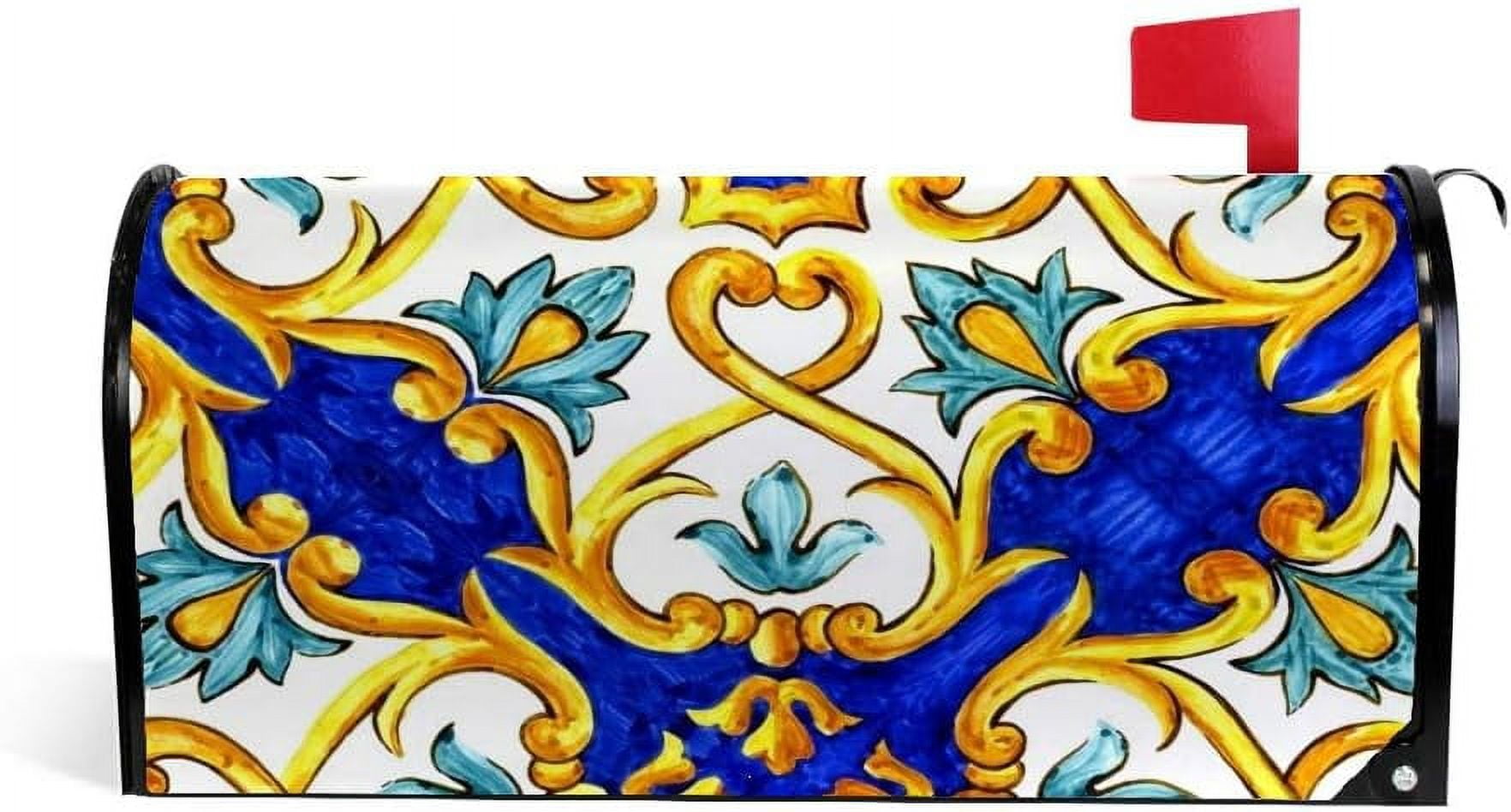 Coolnut Mailbox Cover Ornament On Italian Tiles Post Mail Box Cover ...
