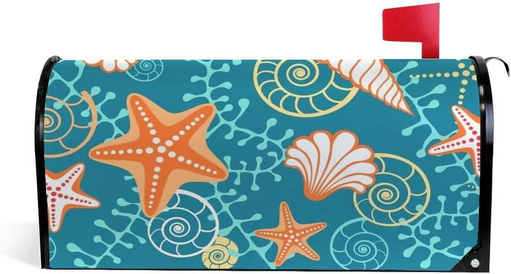 Coolnut Mailbox Cover Vivid Sea Creatures Post Mail Box Cover Magnetic ...