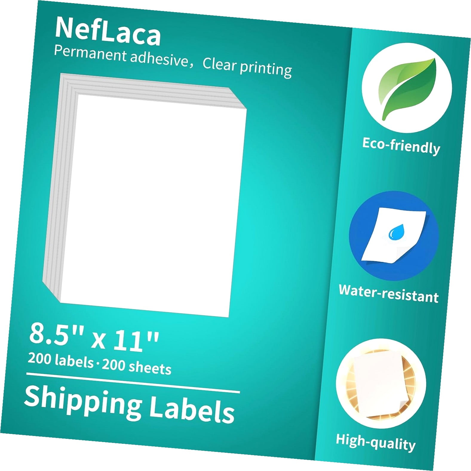 Coolnut Mailing Label, Address Labels 1-Sheet, White Shipping Labels ...