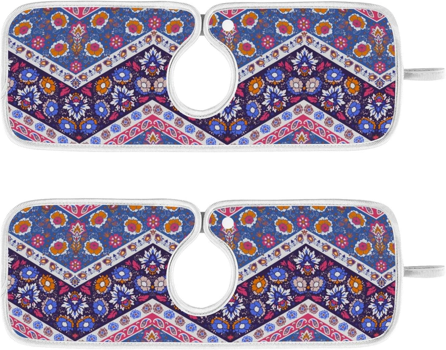 Coolnut Mandala Flower Sink Splash Guard for Faucet 2 Packs Faucet ...