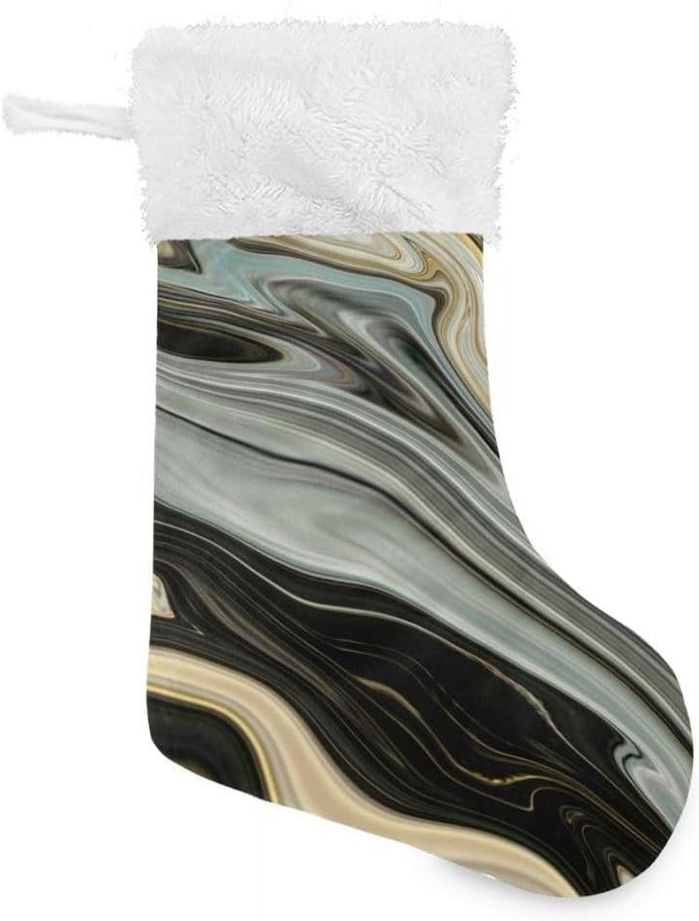 Coolnut Marble Christmas Stocking, Personalized Large Candy Stocking ...