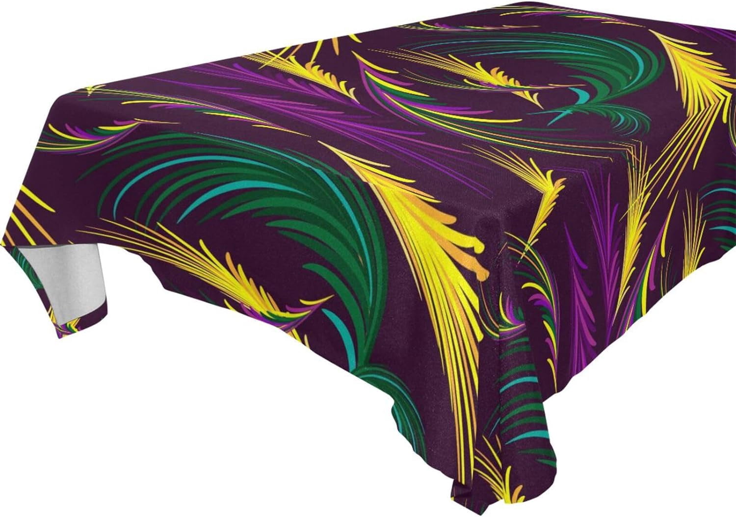 Coolnut Mardi Gras (57) Tablecloth Rectangle Colorful Table Cloth Large ...