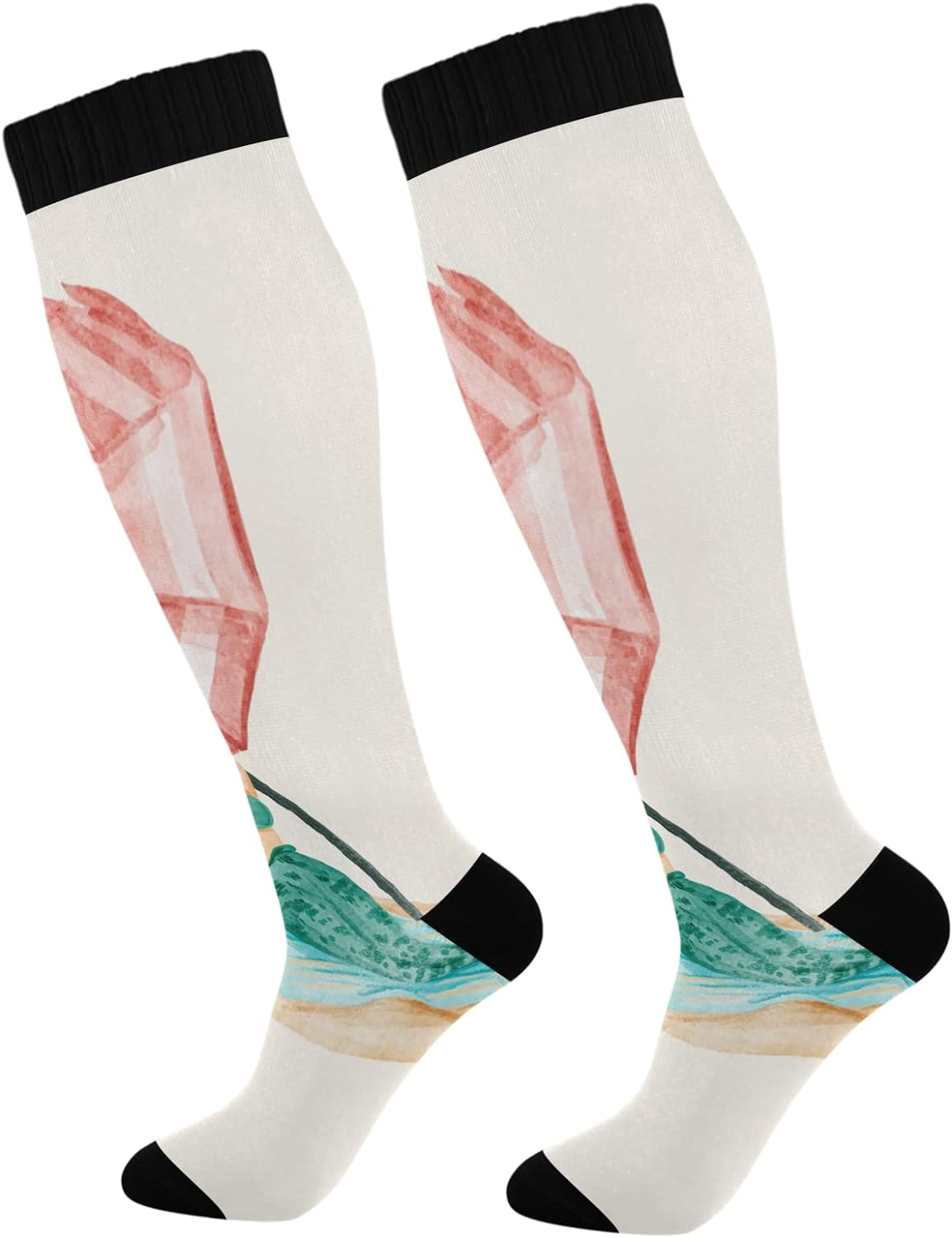 Coolnut Mermaid Compression Socks, 1 Pack Women Men Long Stocking (20 ...