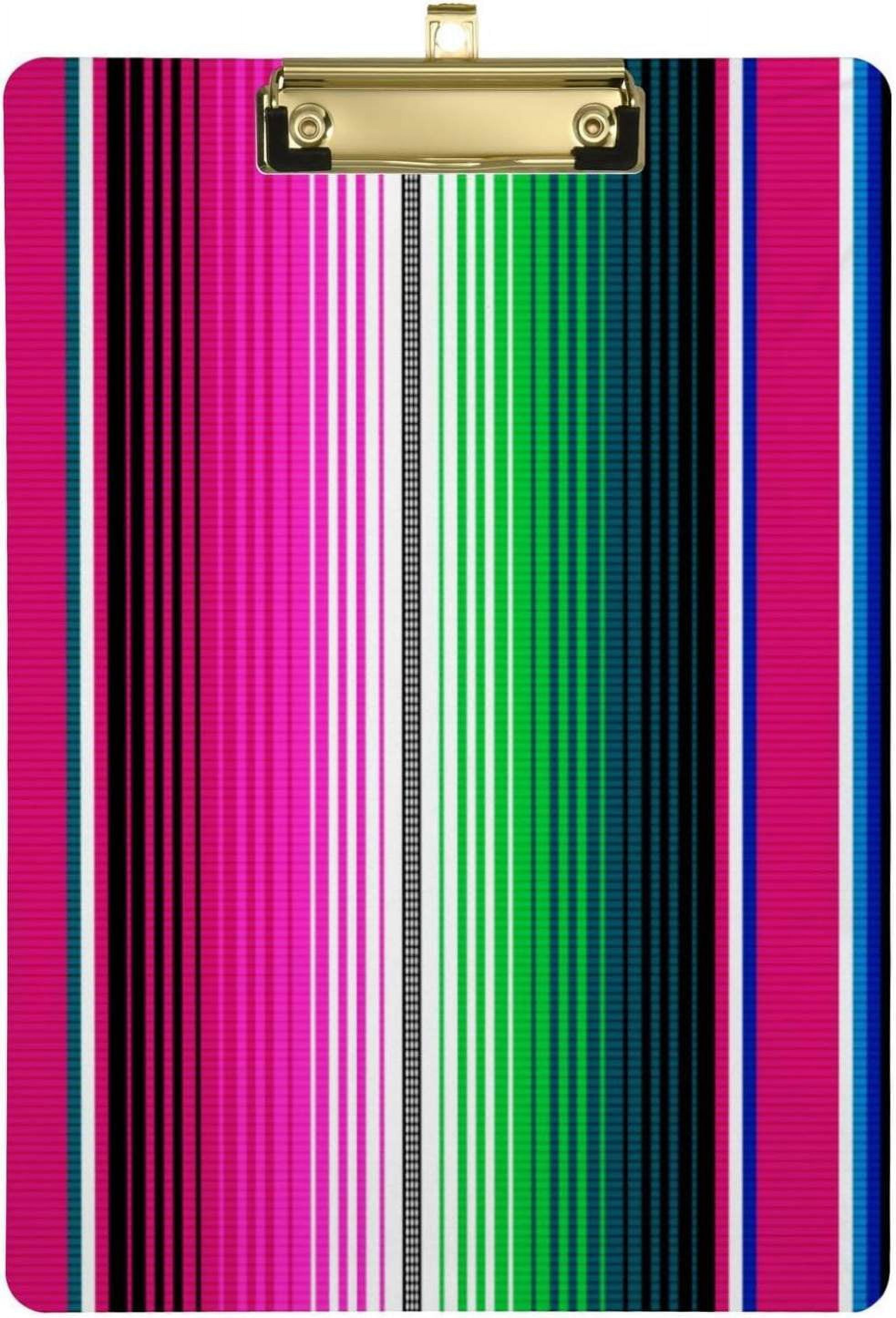 Coolnut Mexican Serape Blanket Stripes Clipboard, Acrylic Standard A4 ...