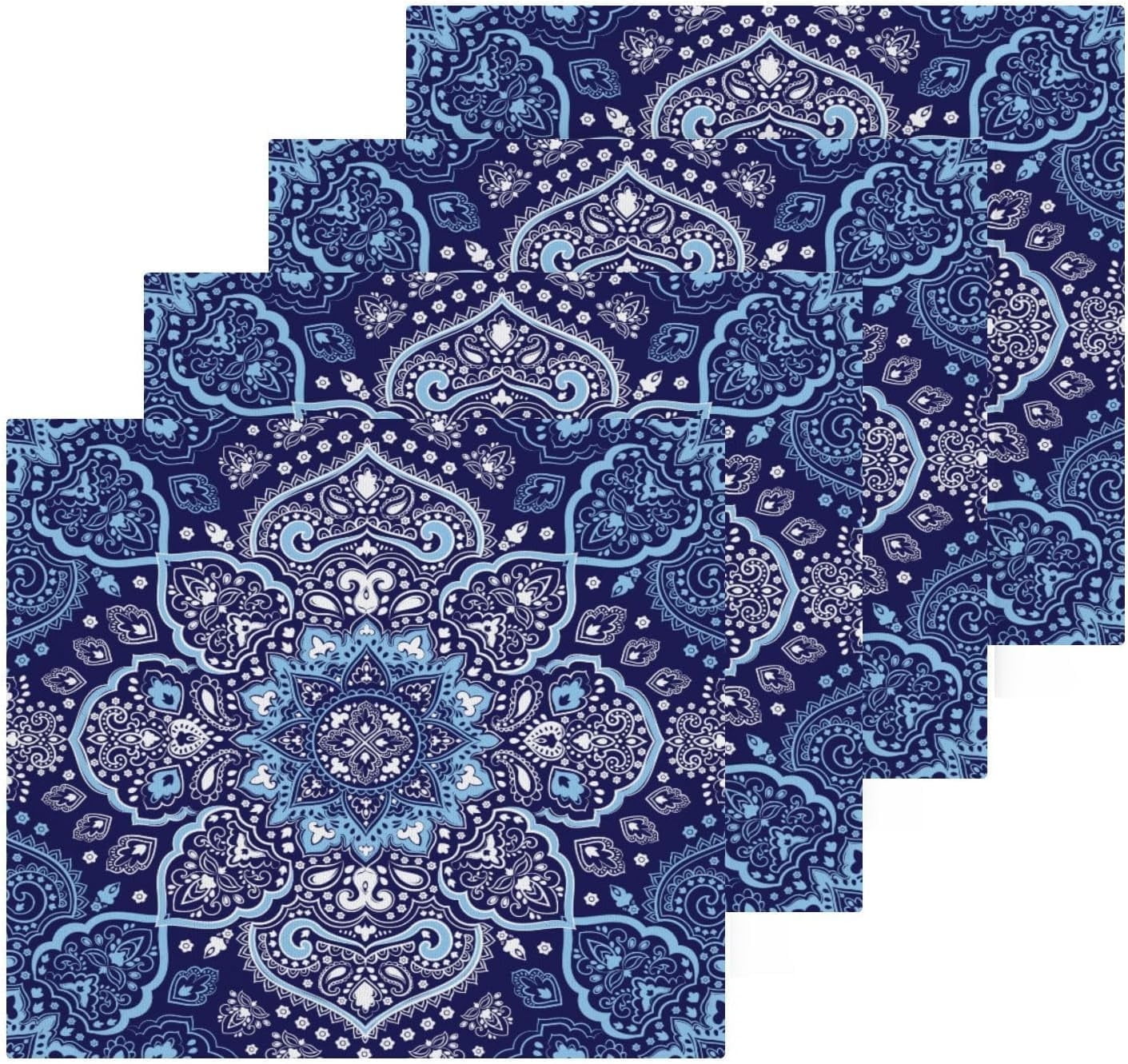 Coolnut Mexican Talavera Pattern Washcloths Towels, Highly Absorbent ...