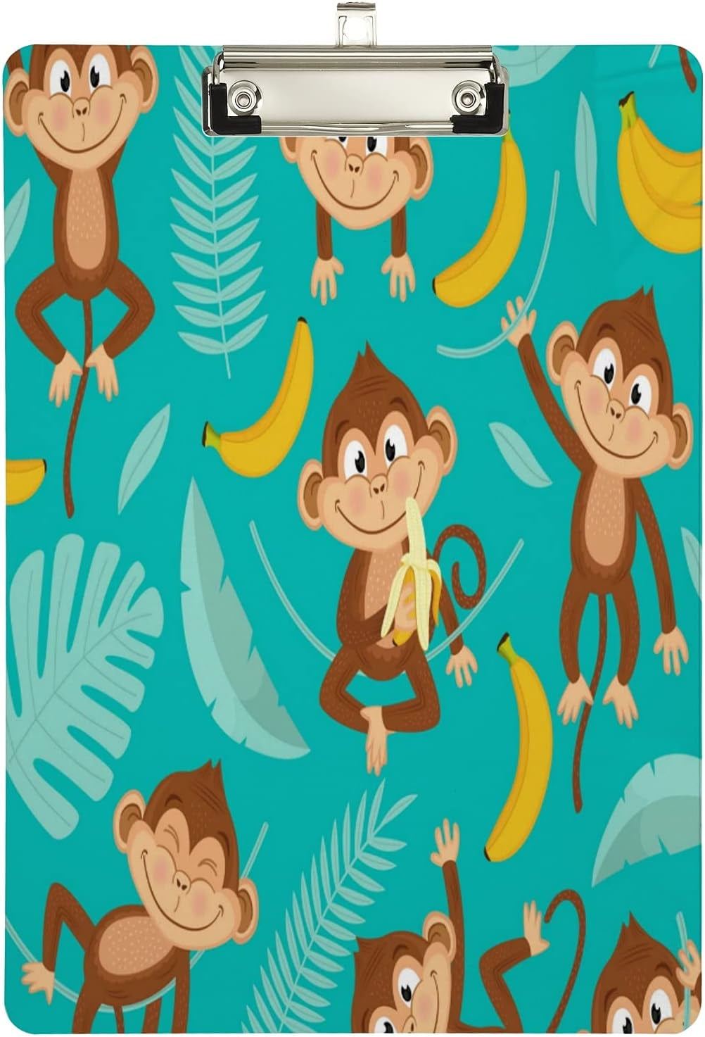 Coolnut Monkey Banana Leaf Clipboard 9 x 12.5 Inches | Decorative ...
