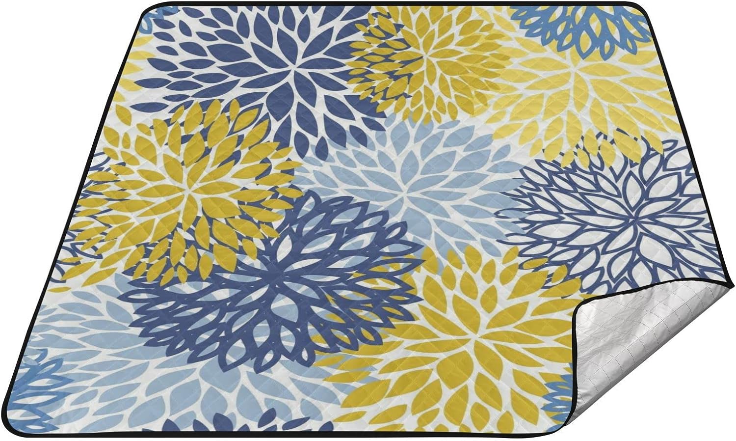 Coolnut Multicolor Chrysanthemum Large Picnic & Outdoor Beach Blanket ...