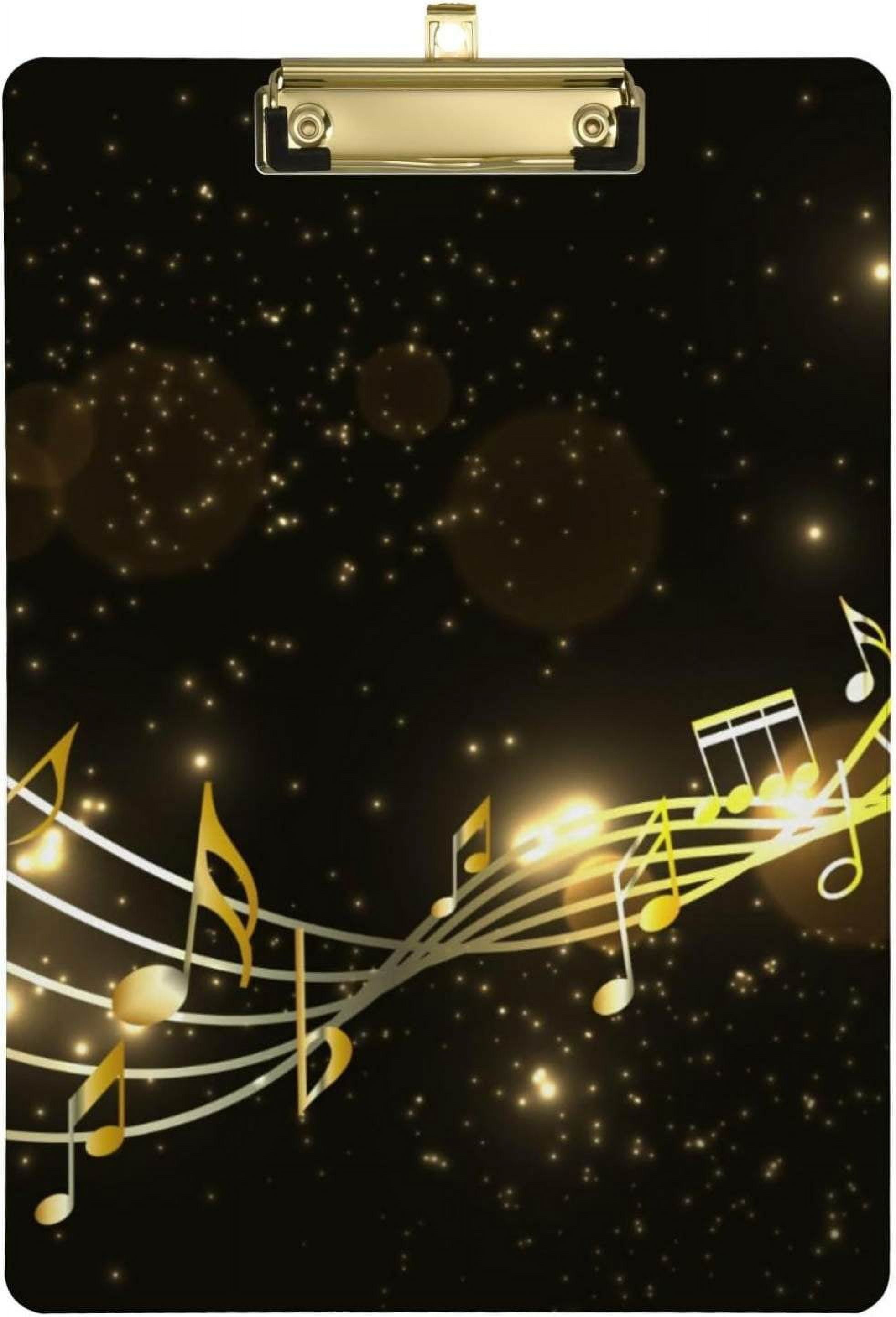 Coolnut Musical Note Clipboard, Acrylic Standard A4 Letter Size Clip ...