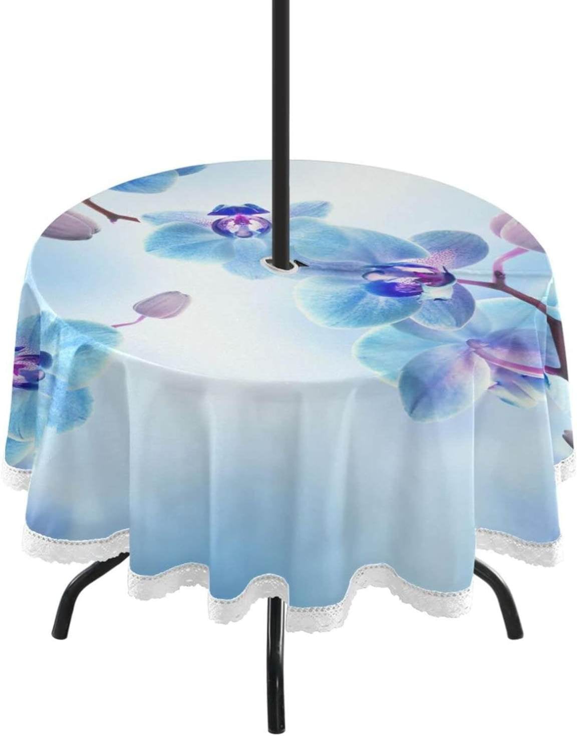 Coolnut Mysterious Spring Floral Round Table Cloth 60", Heat Resistant ...