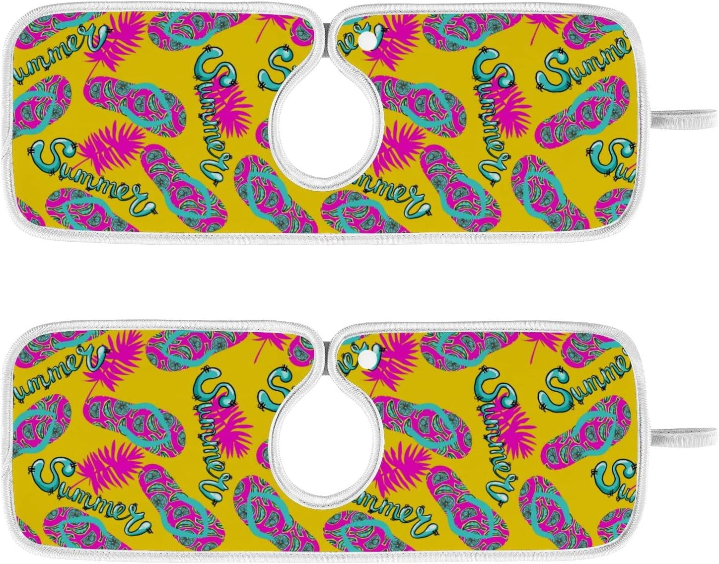 Coolnut Nautical Flip Flop Sink Splash Guard for Faucet 2 Packs Faucet ...