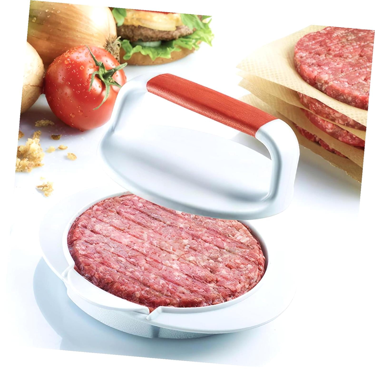 Coolnut Non-Stick Hamburger Press - 4.6'' Round Patty Maker - Multi ...