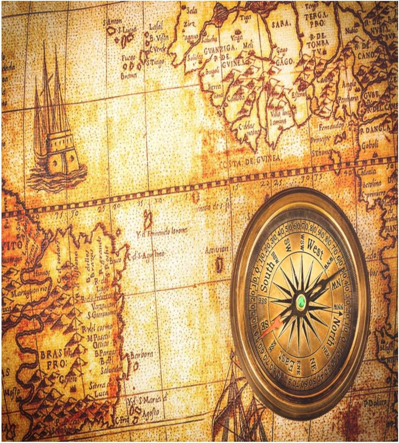 Coolnut Nostalgic Compass Map Dishwasher Magnet Sticker, Refrigerator ...