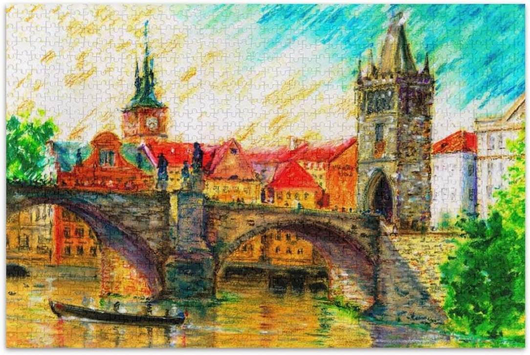 Coolnut Oil Painting Jigsaw Puzzles 1000 Piece for Adults Large Puzzle ...