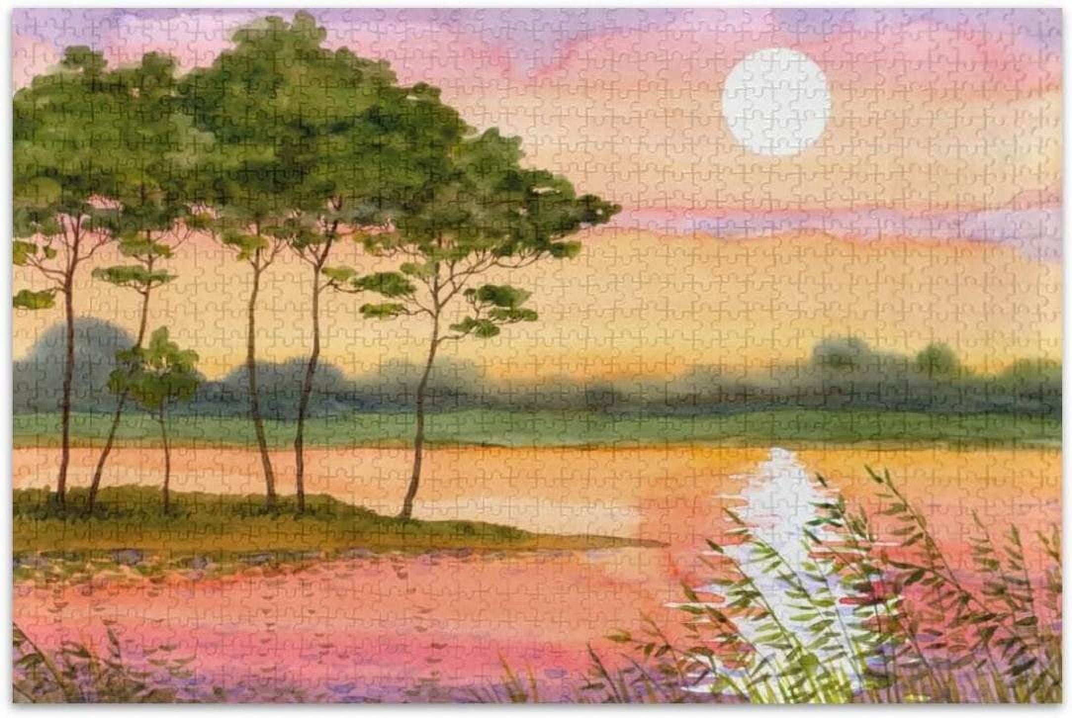 Coolnut Oil Painting Jigsaw Puzzles 1000 Piece for Adults Large Puzzle ...