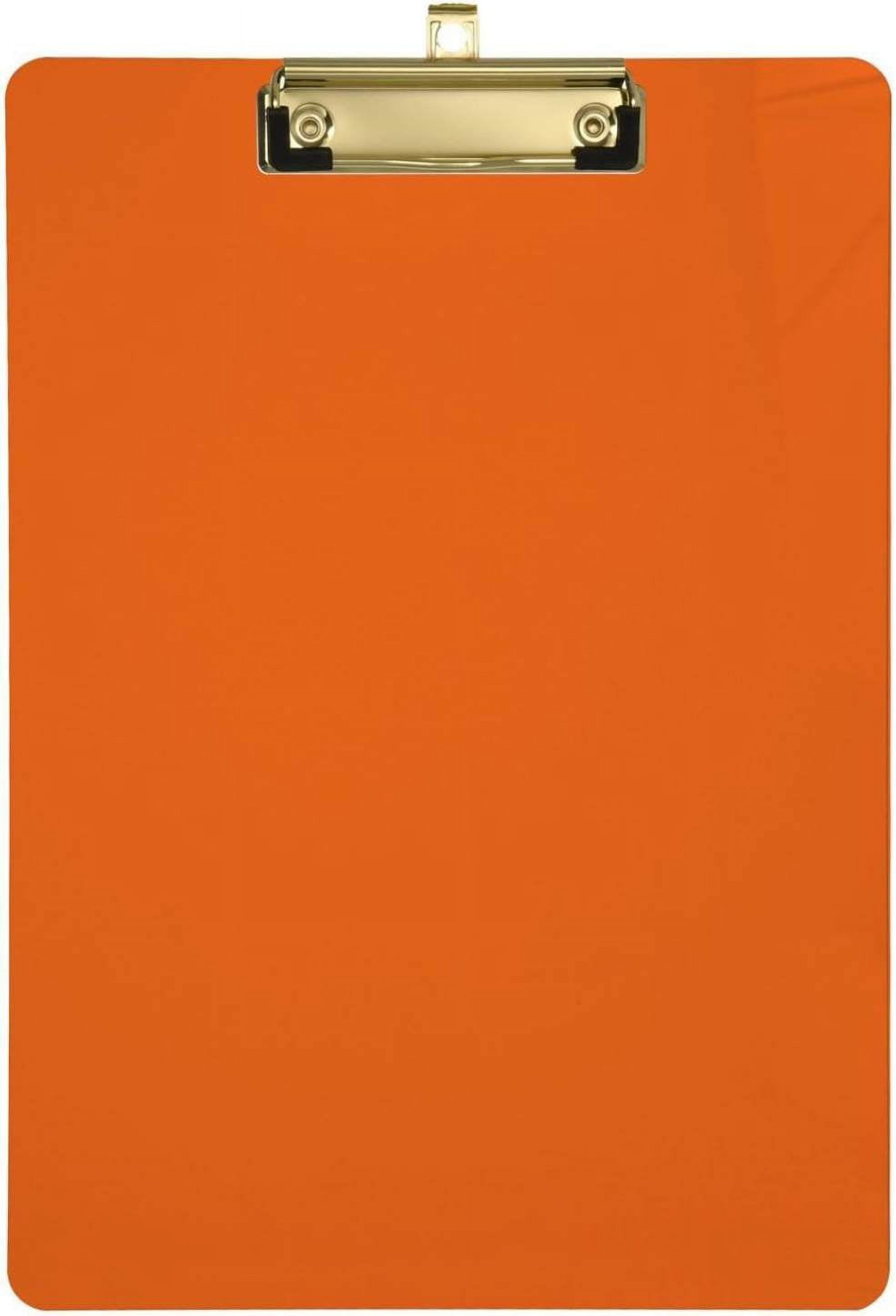 Coolnut Orange Red Solid Color Clipboard, Acrylic Standard A4 Letter ...