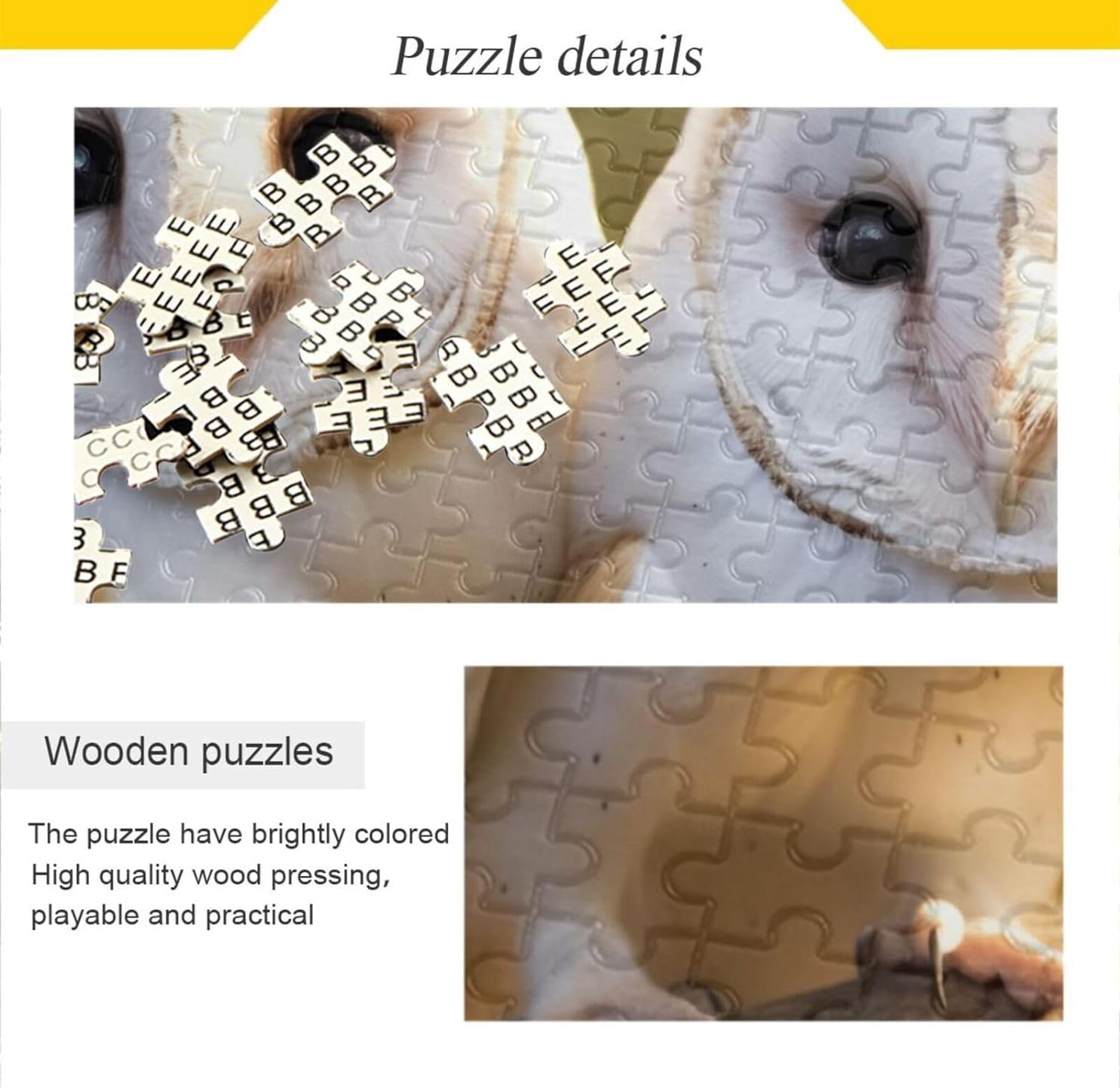 Coolnut Owls Pattern Puzzles for Adults and Kids 1000 Pieces, Wooden ...