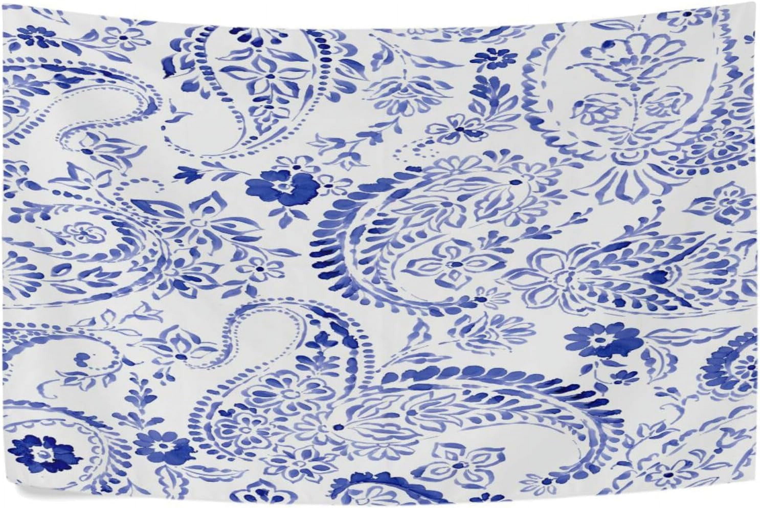 Coolnut Paisley Flower Tapestry Aesthetic Tapestry Wall Hanging 80" x ...