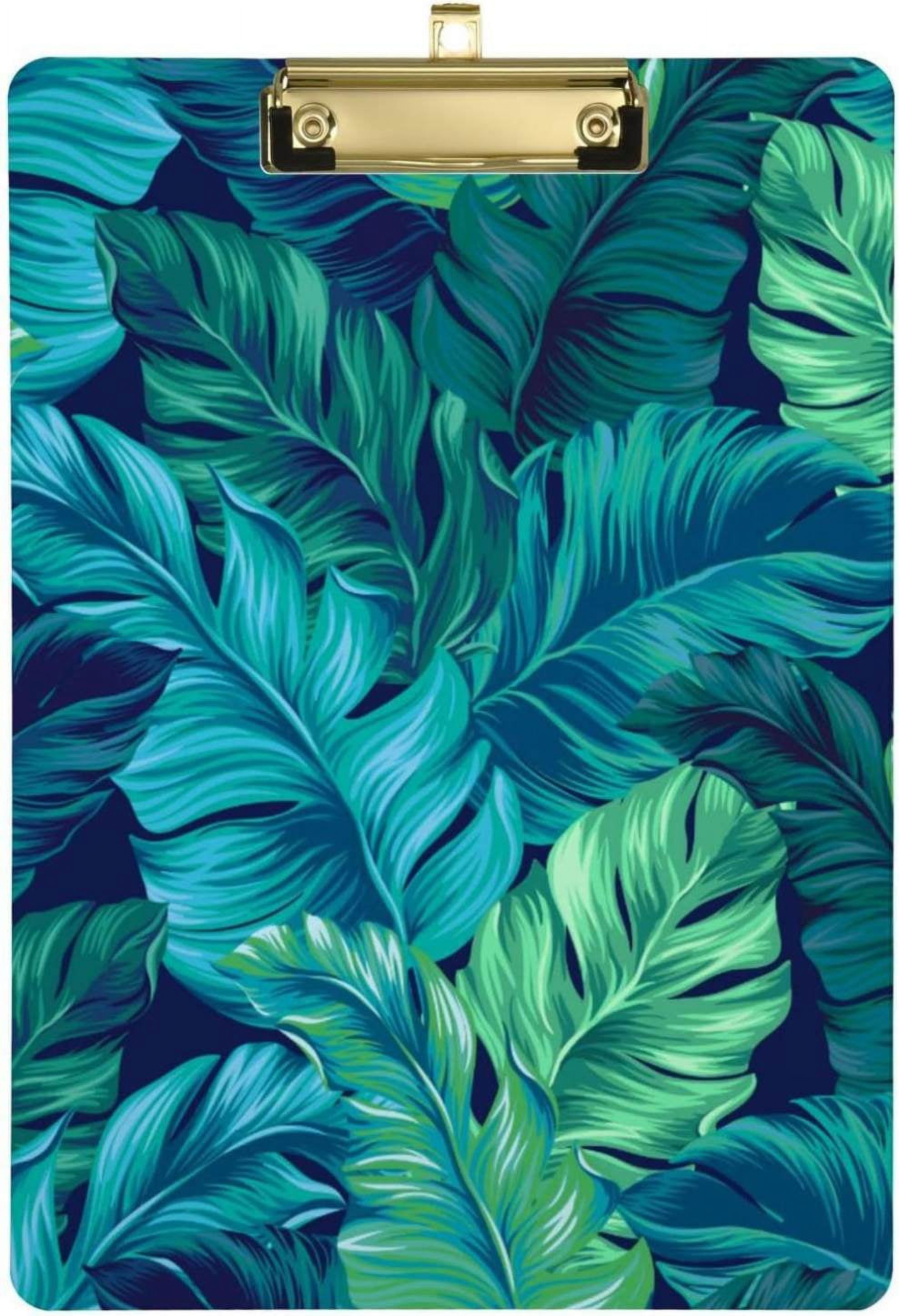 Coolnut Palm Leaf Clipboard, Acrylic Standard A4 Letter Size Clip Board ...