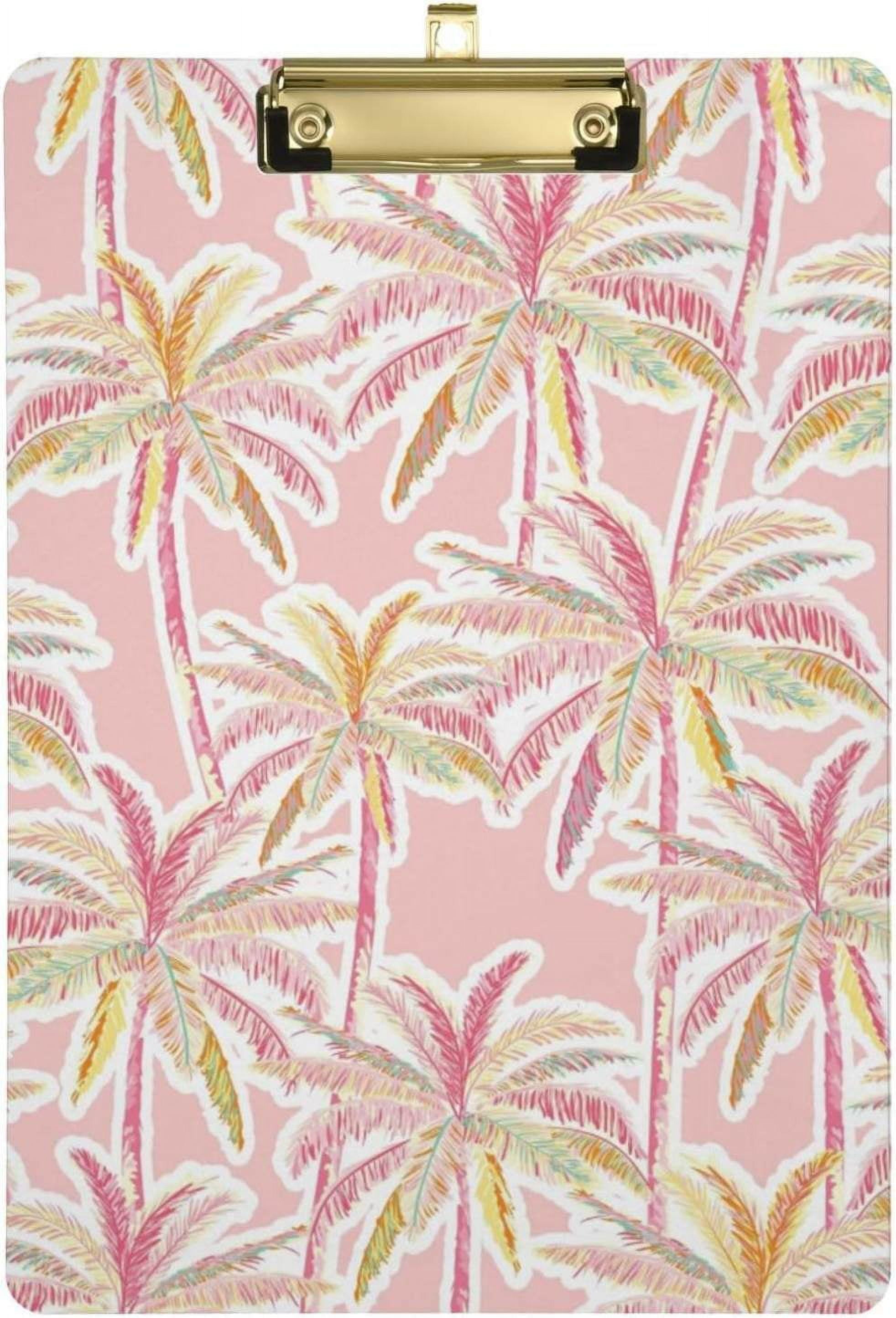 Coolnut Palm Tree Clipboard, Acrylic Standard A4 Letter Size Clip Board ...