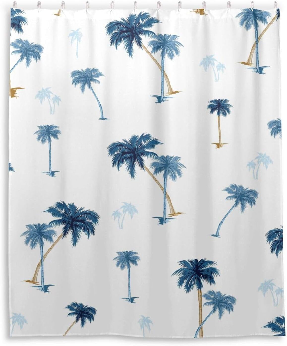 Coolnut Palm Trees Shower Curtain Bathroom Decor Watercolor Shower ...