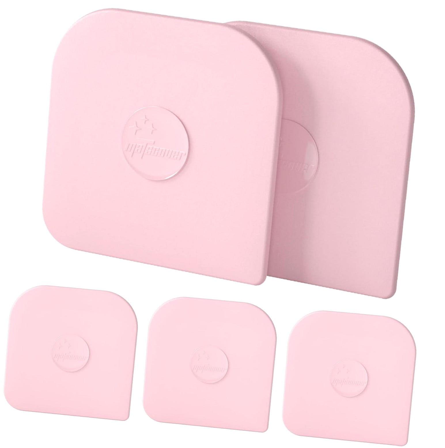 Coolnut Pan Scraper Set, 5 Pieces Plastic Pot Scraper, Non-Scratch ...