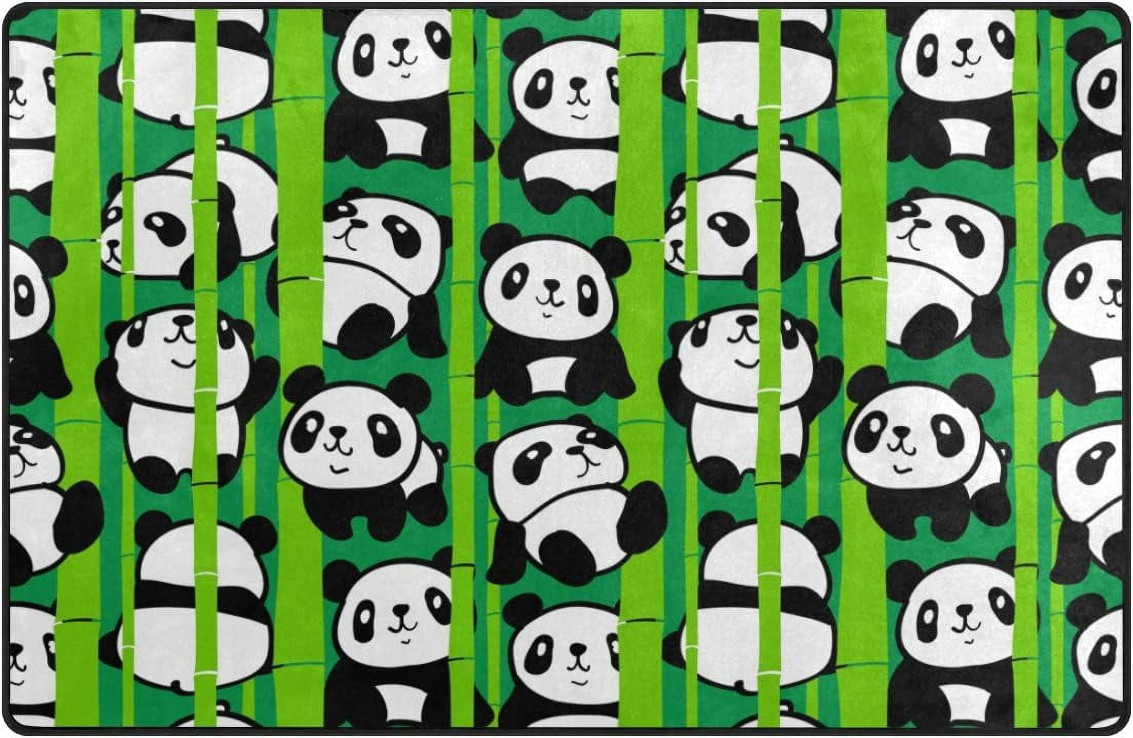 Coolnut Pandas in Bamboo Forest Area Rug Pad 60 x 39 inch (5'x 3'3 ...