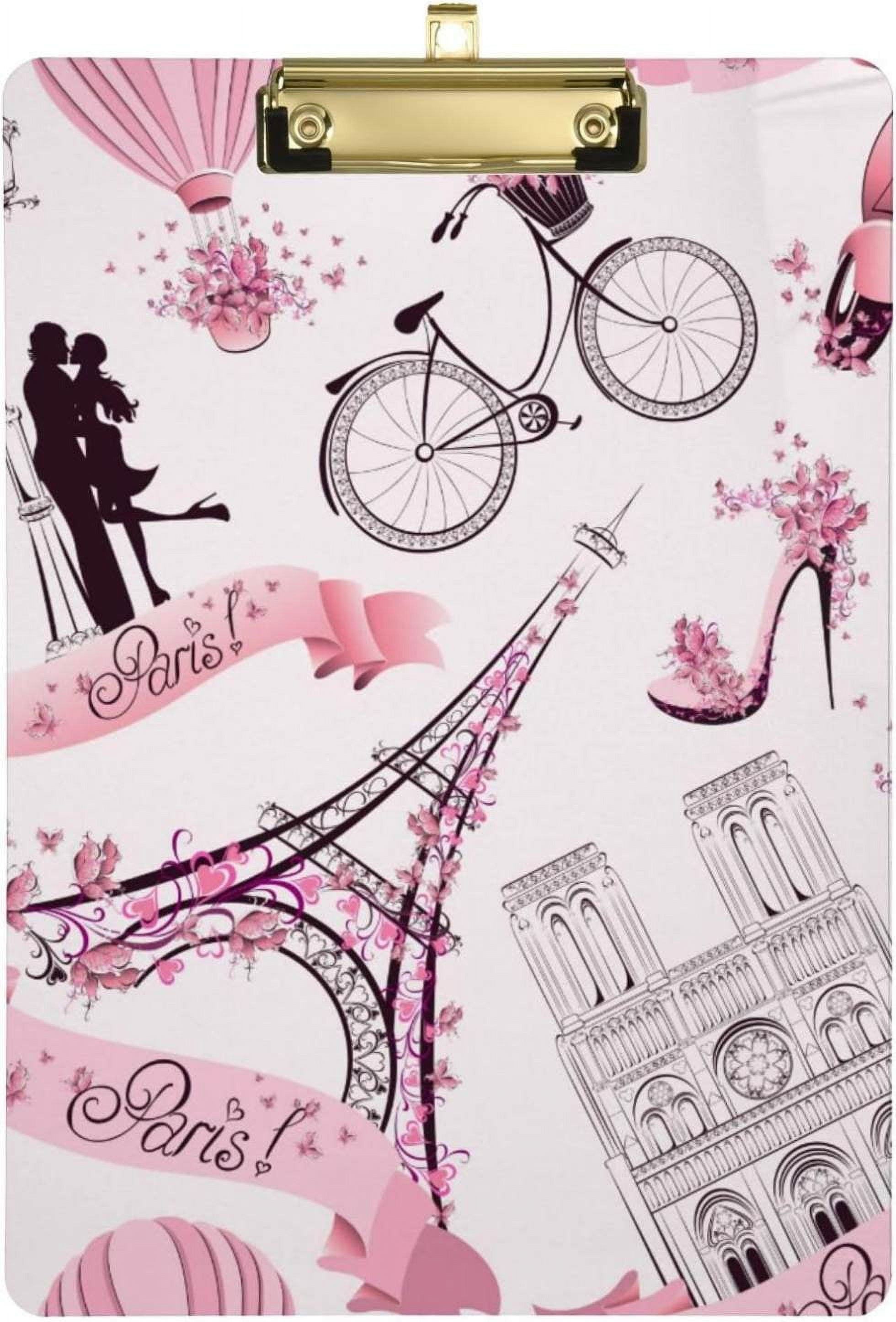 Coolnut Paris Eiffel Tower Clipboard, Acrylic Standard A4 Letter Size ...