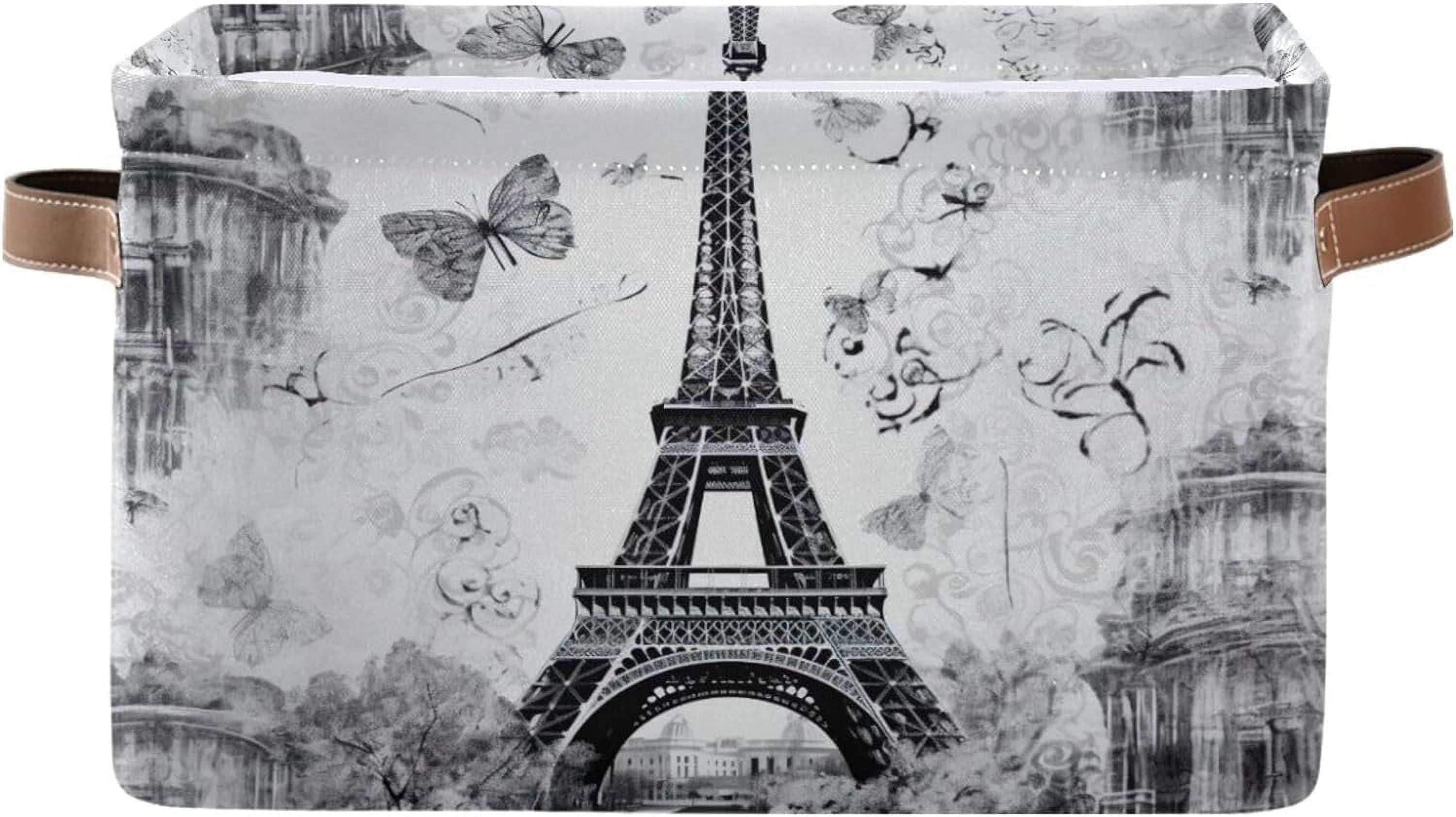 Coolnut Paris Eiffel Tower Storage Basket Storage Bin Organizer Basket ...