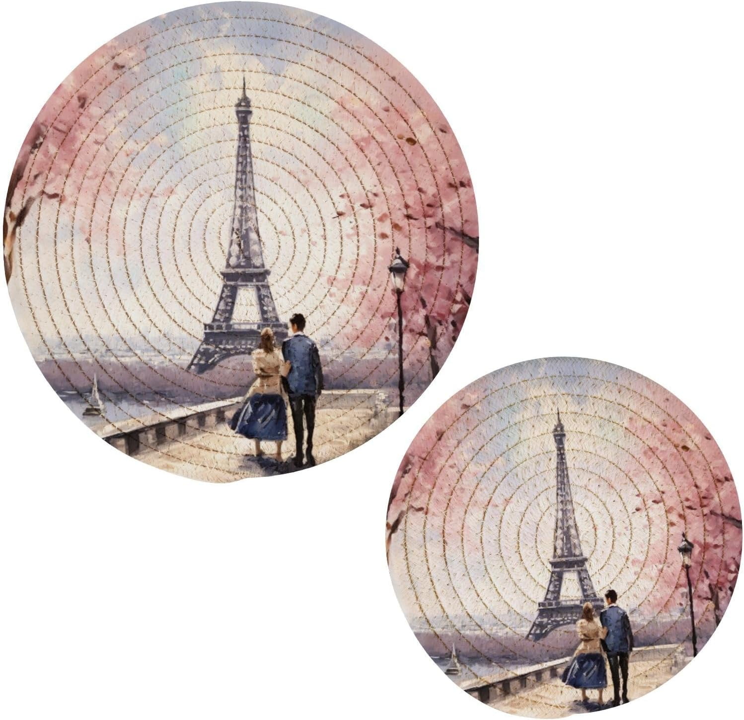 Coolnut Paris Eiffel Tower Trivets Pot Holders Set of 2 Potholders for ...