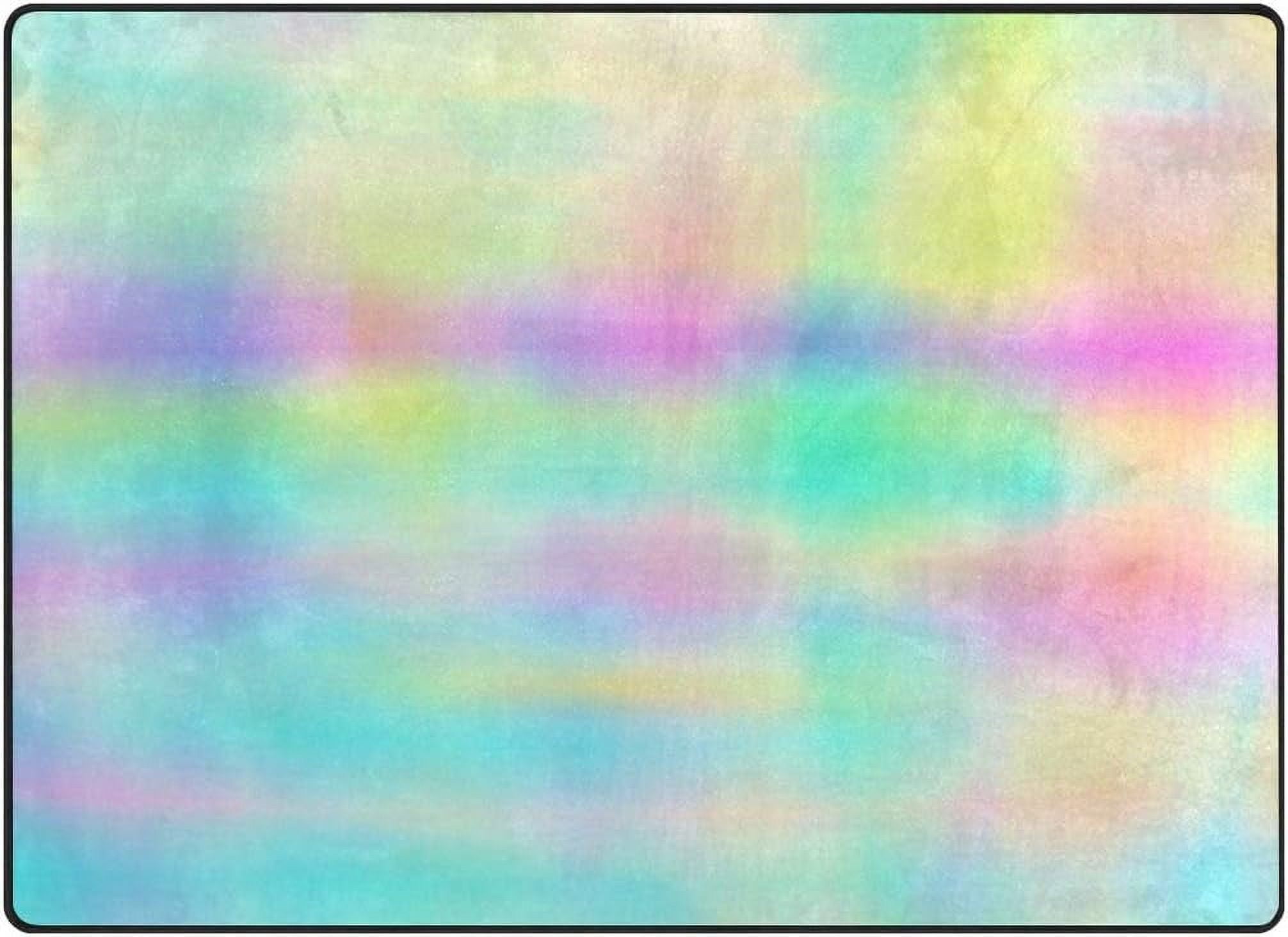 Coolnut Pastel Colors Water Animation Show Area Rug Carpet 5x4 Light ...