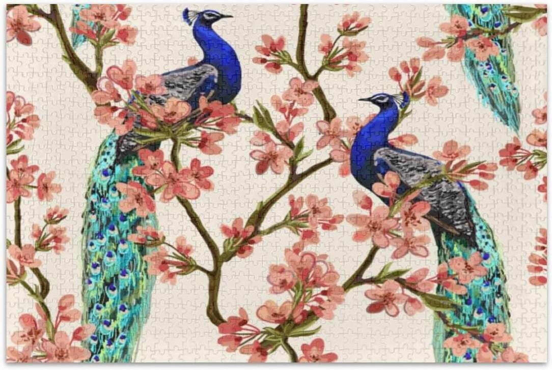 Coolnut Peacock Jigsaw Puzzles 1000 Piece for Adults Large Puzzle Game ...