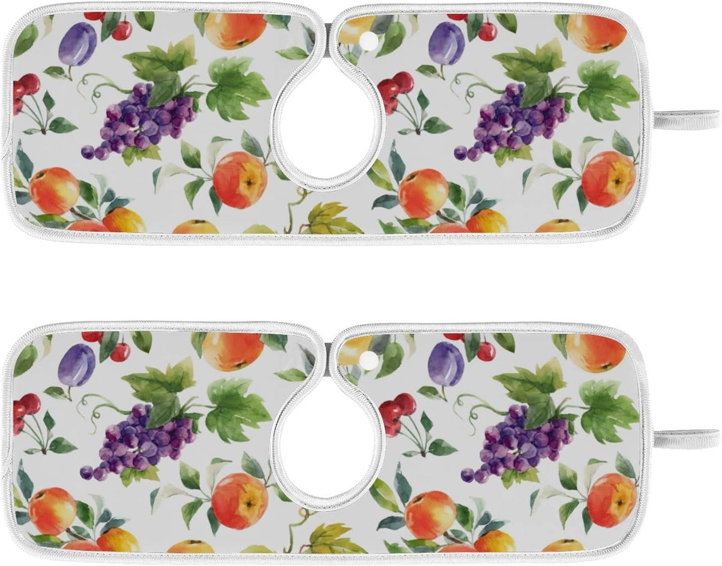 Coolnut Pear Grape Plum Sink Splash Guard for Faucet 2 Packs Faucet ...