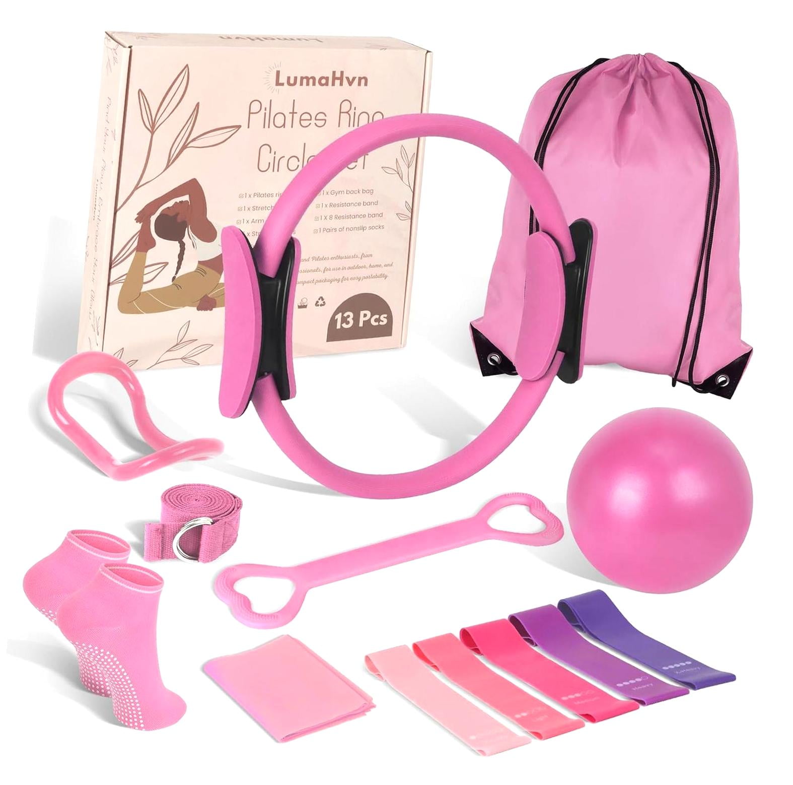 Coolnut Pilates Fundamentals Kit for Women, Exercise Collection with 9. ...