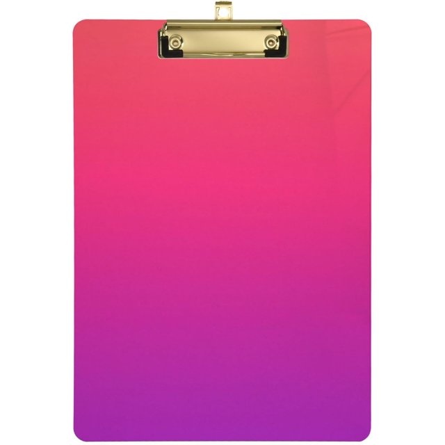 Coolnut Pink Solid Color Clipboard, Acrylic Standard A4 Letter Size ...