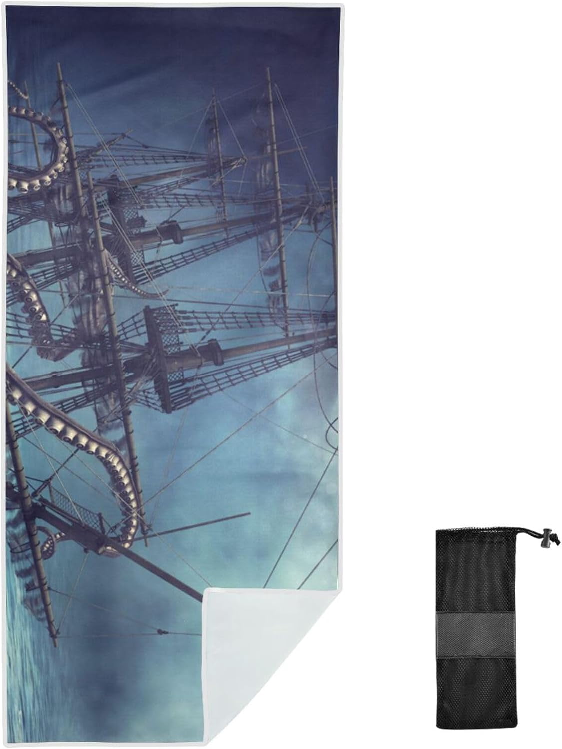 Coolnut Pirate Ship Microfiber Beach Towels 71x31in,Dragonfly Pattern ...