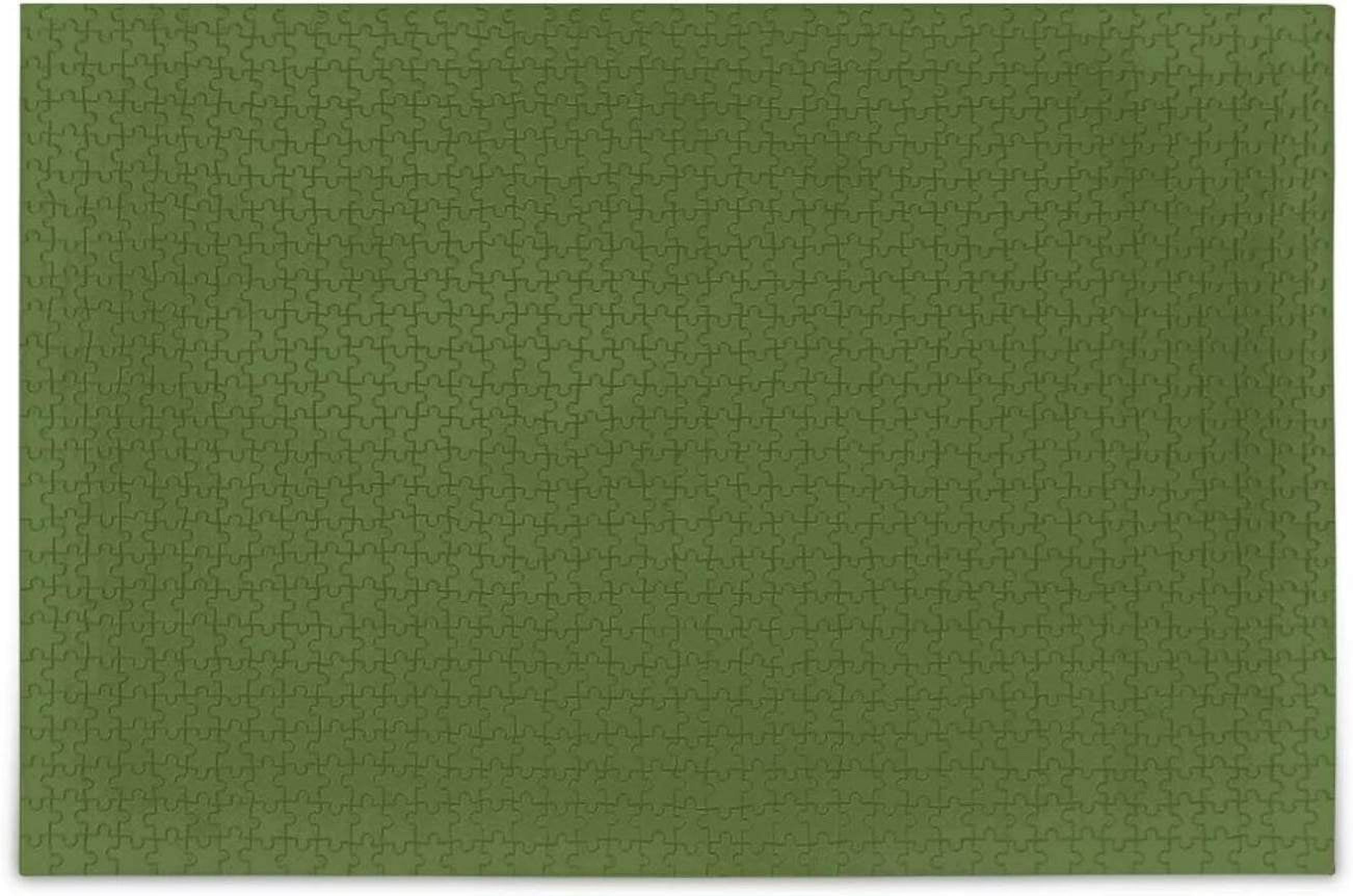 Coolnut Plain Dark Olive Green Solid Color Jigsaw Puzzles for Adults ...