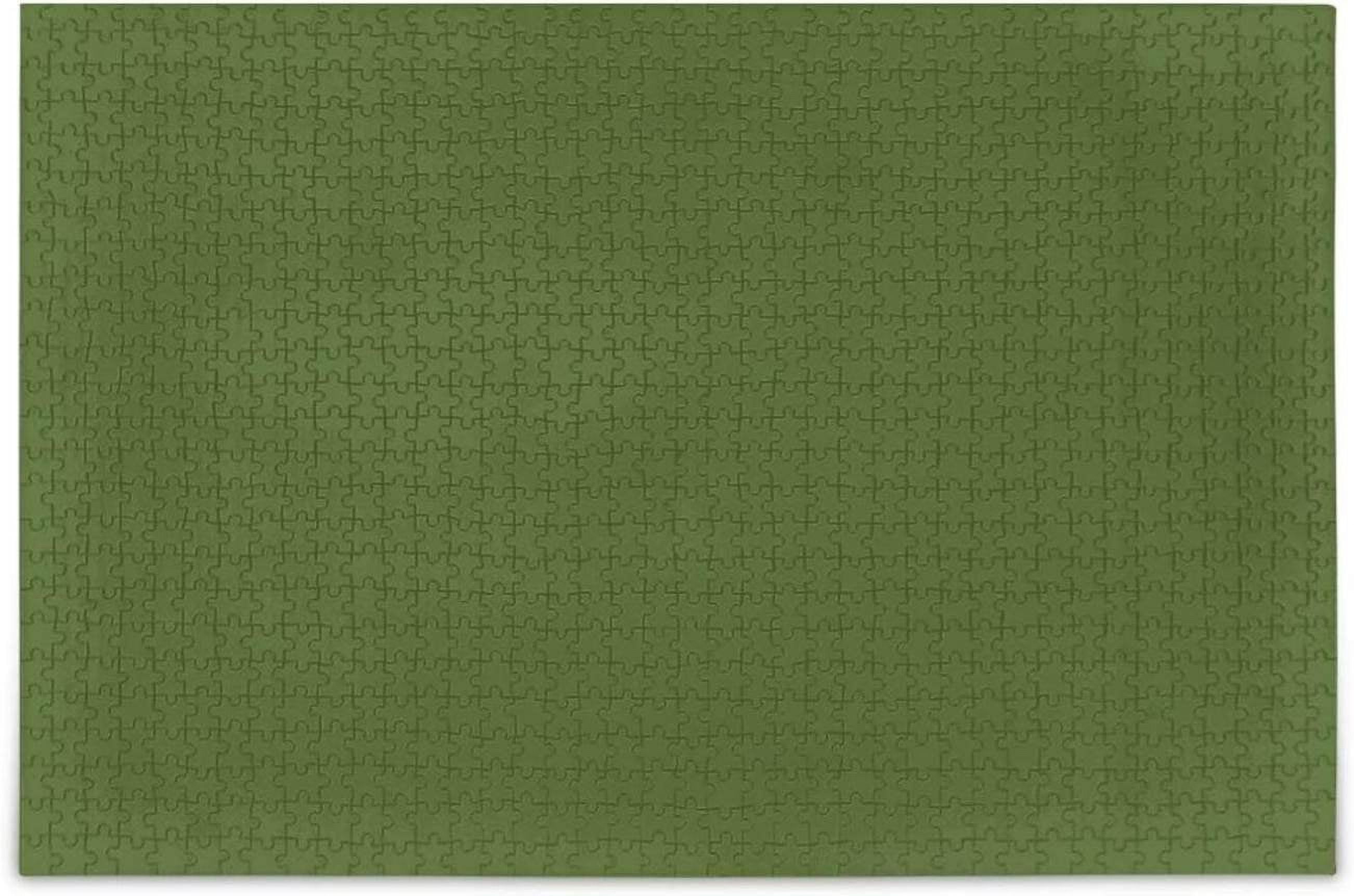 Coolnut Plain Dark Olive Green Solid Color Jigsaw Puzzles for Adults ...