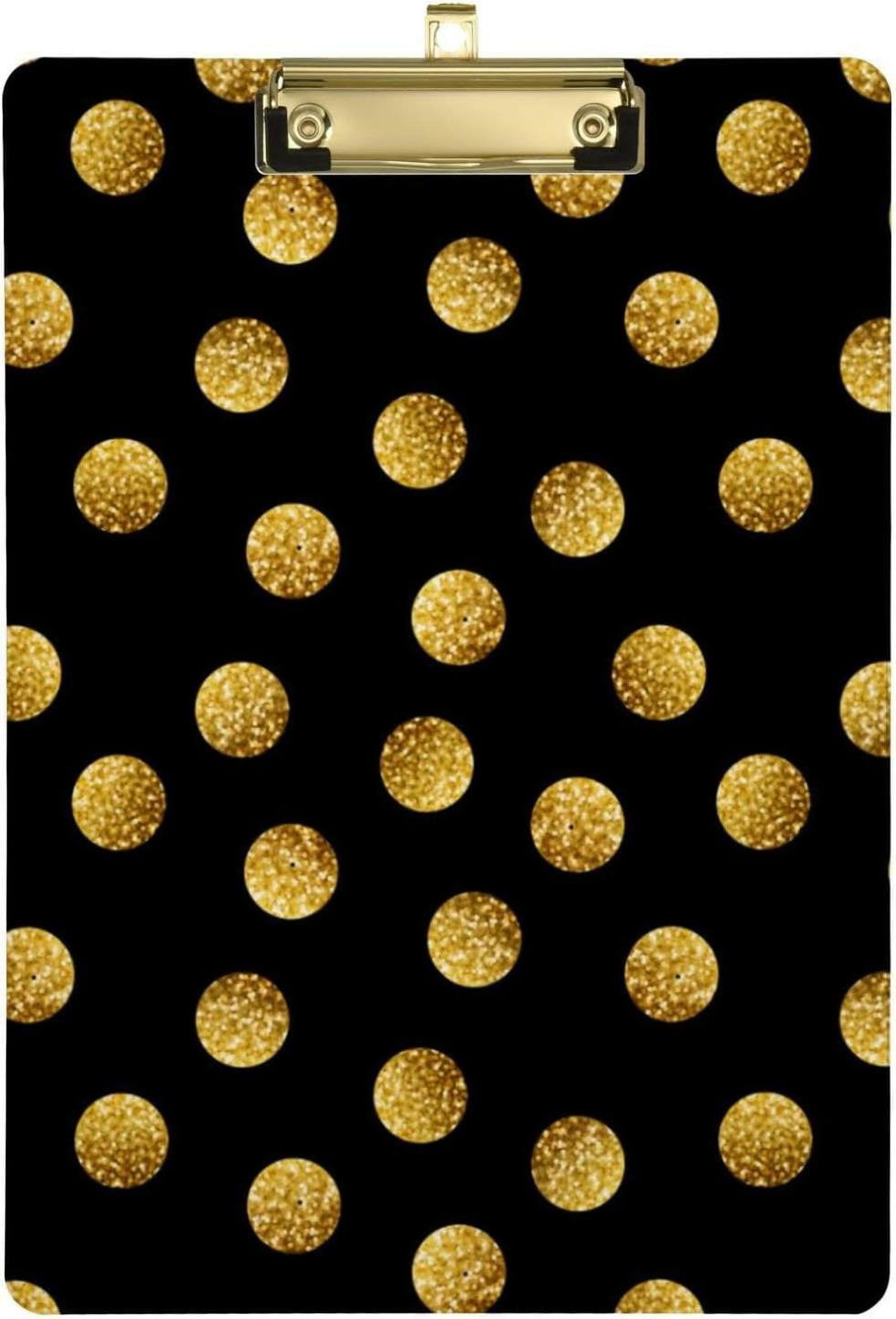 Coolnut Polka Dots Clipboard, Acrylic Standard A4 Letter Size Clip ...