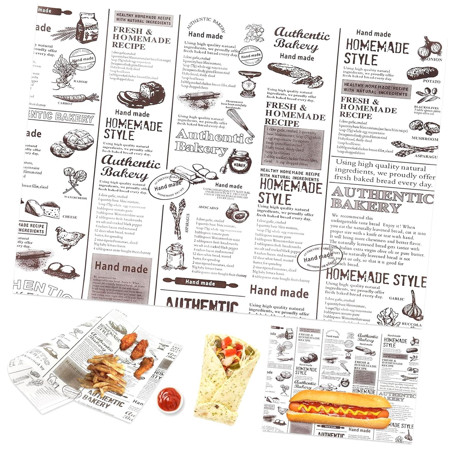 Coolnut Premium Deli Paper 10"x14"- 200 Pack - Sandwich Wrapping ...
