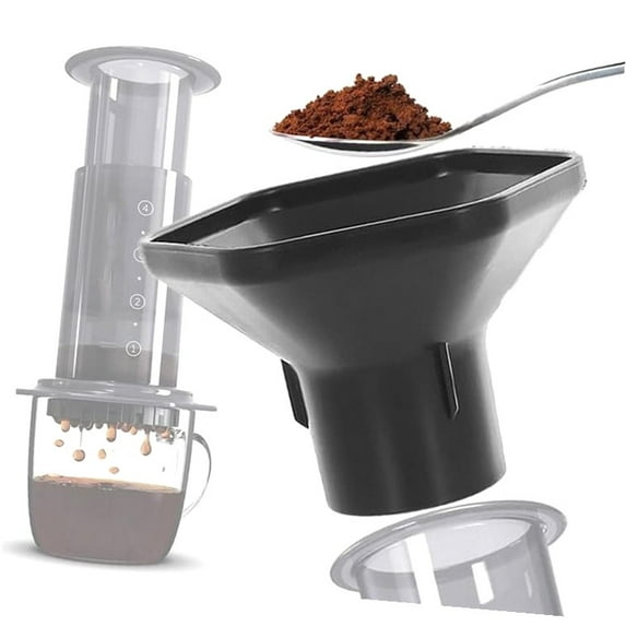 Coolnut Press Coffee Maker Funnel with , Go, Clear, Coffee Dosing ...