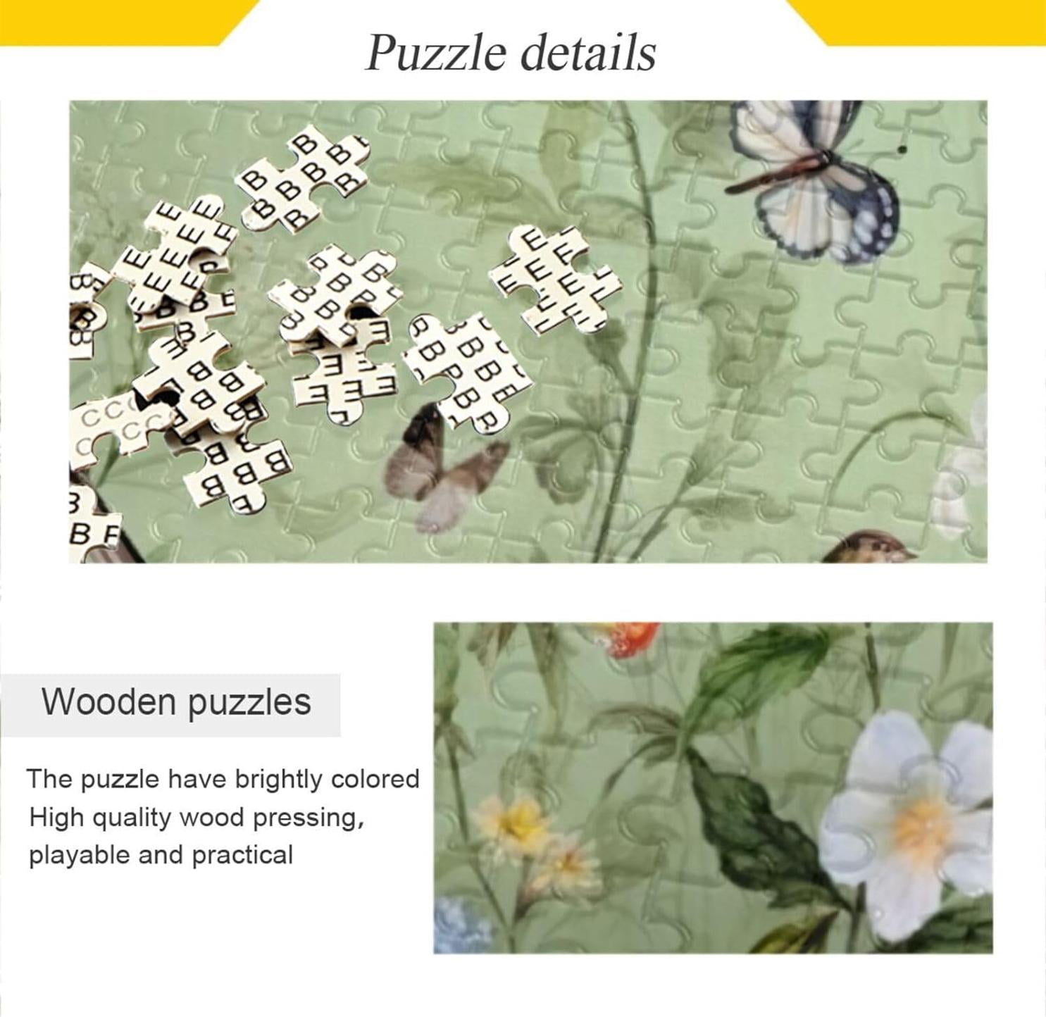 Coolnut Pretty Bird Puzzles for Adults and Kids 1000 Pieces, Wooden ...