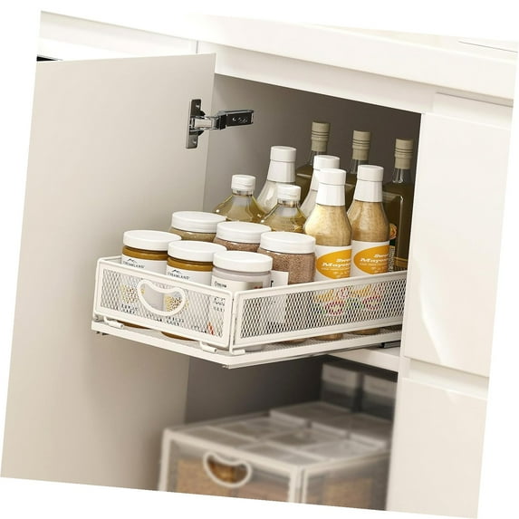 Coolnut Pull Out Cabinet Organizer, Metal Carbon Steel and Silent ...