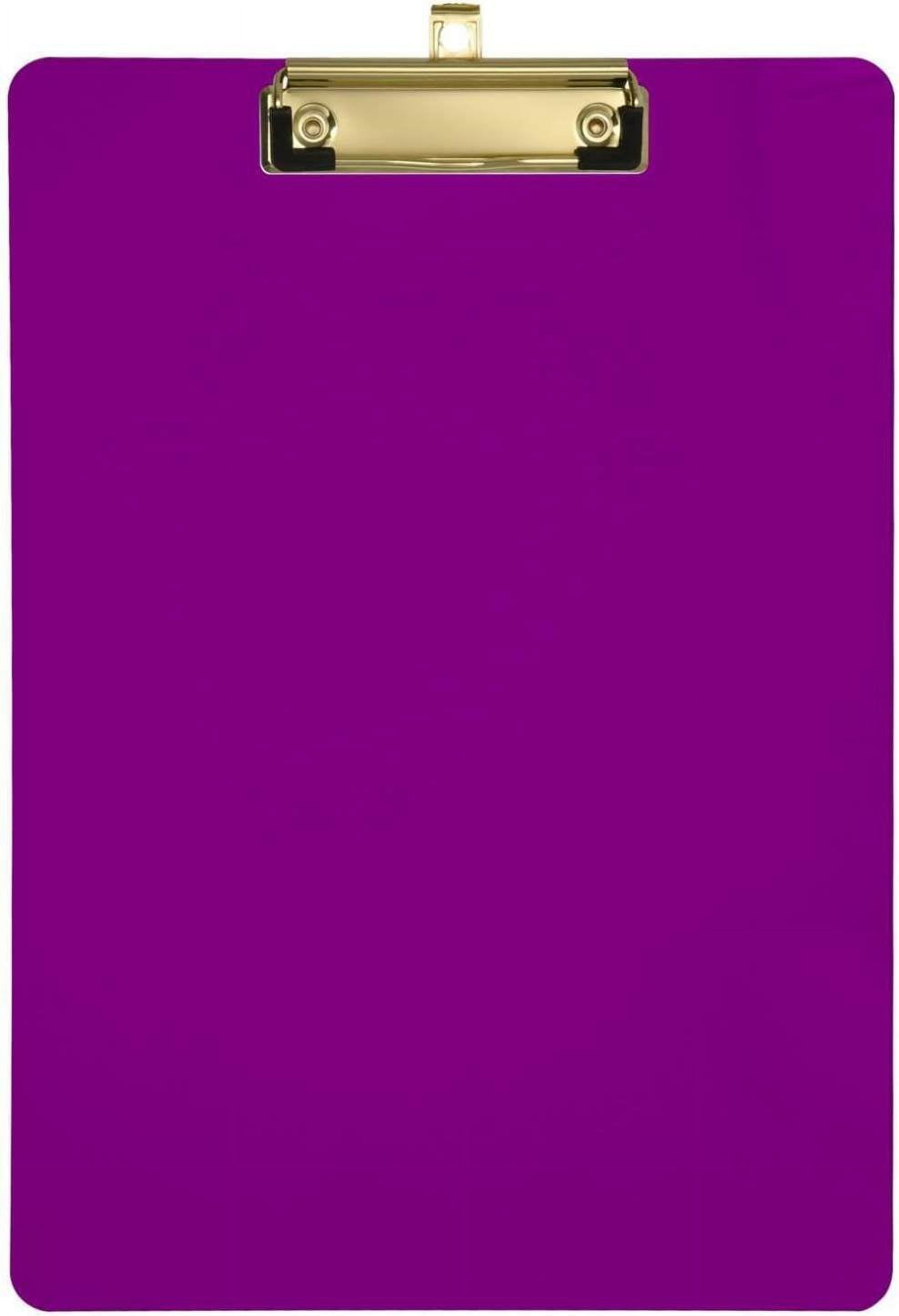 Coolnut Purple Solid Color Clipboard, Acrylic Standard A4 Letter Size ...