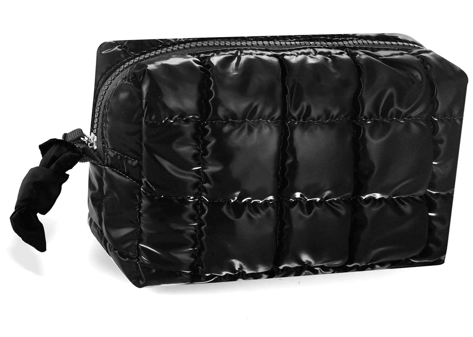 Coolnut Quilted Makeup Bag for Women Girls Large Bag Cute Puffer ...