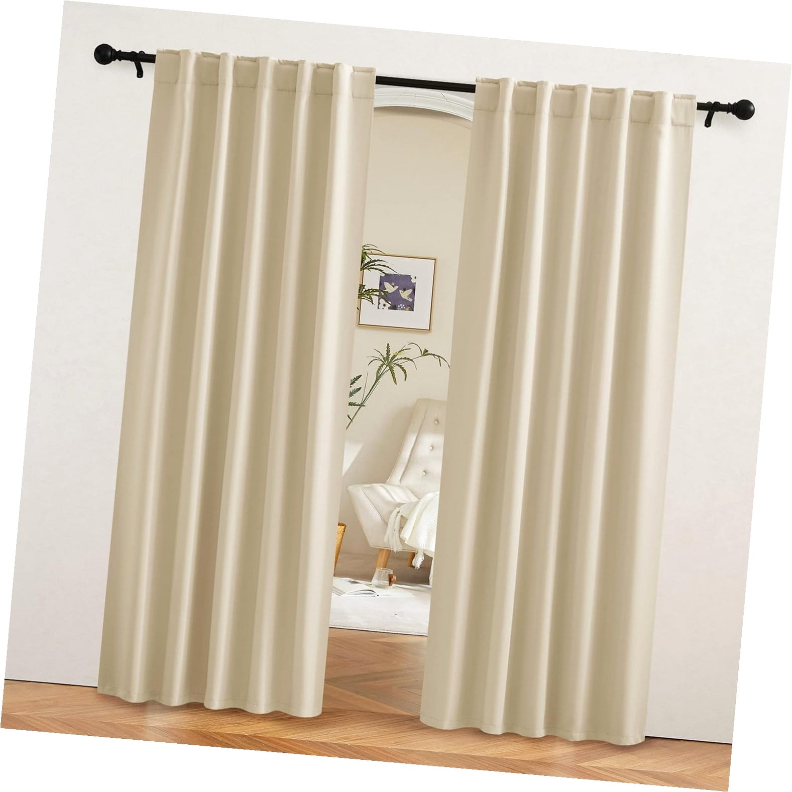 Coolnut RYB Curtains 80 inches Long Thermal Insulating Large Window ...