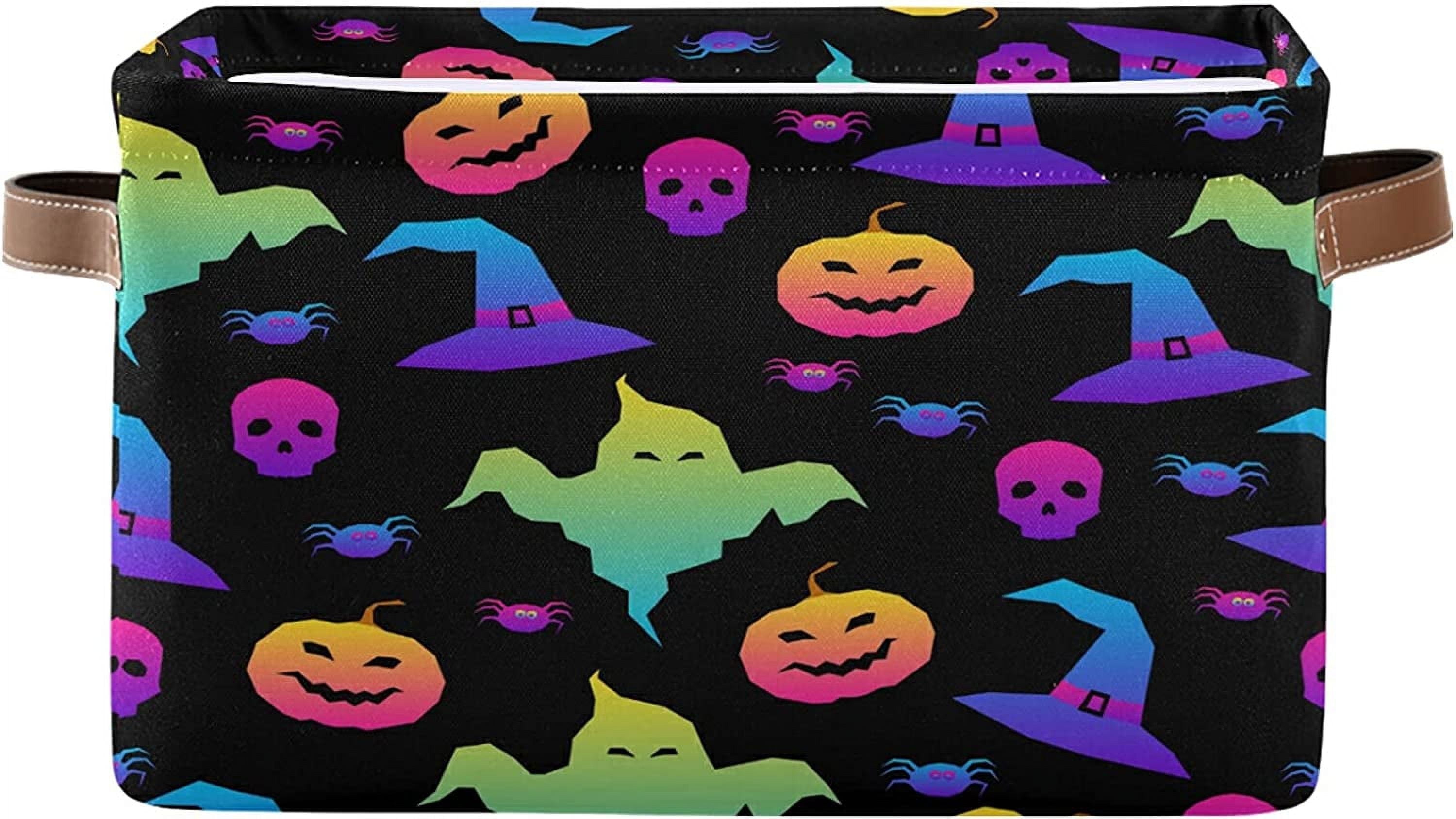Coolnut Rainbow Happy Halloween Storage Bin for Toy Storage Basket ...
