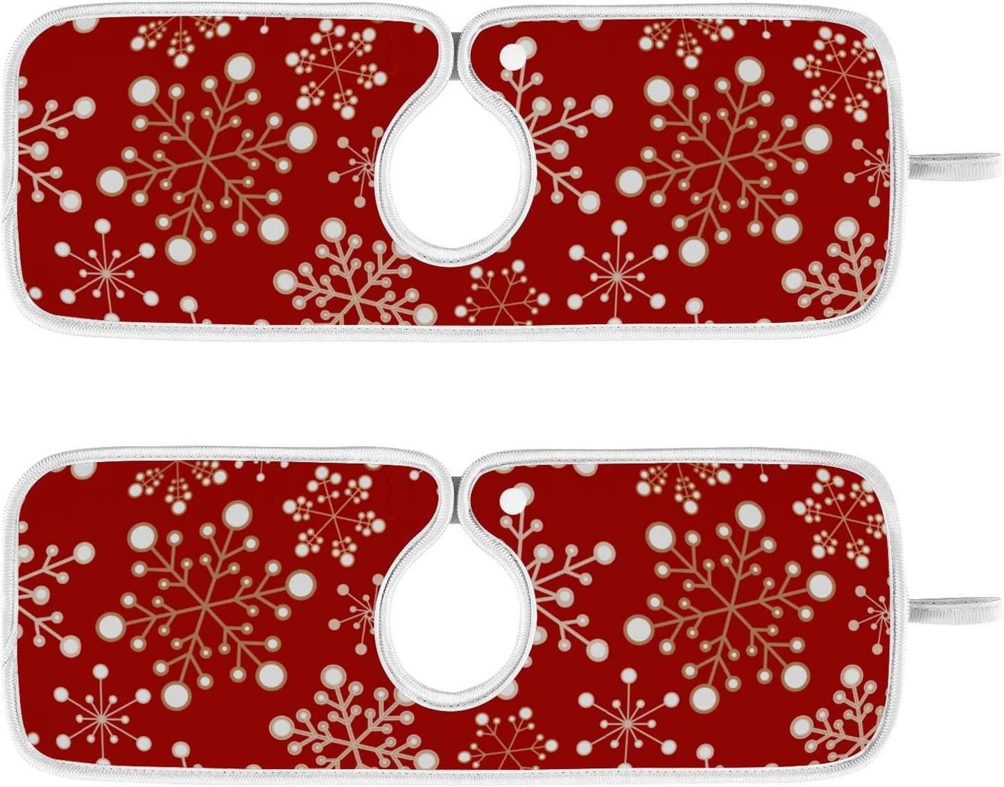 Coolnut Red Christmas Sink Splash Guard for Faucet 2 Packs Faucet ...