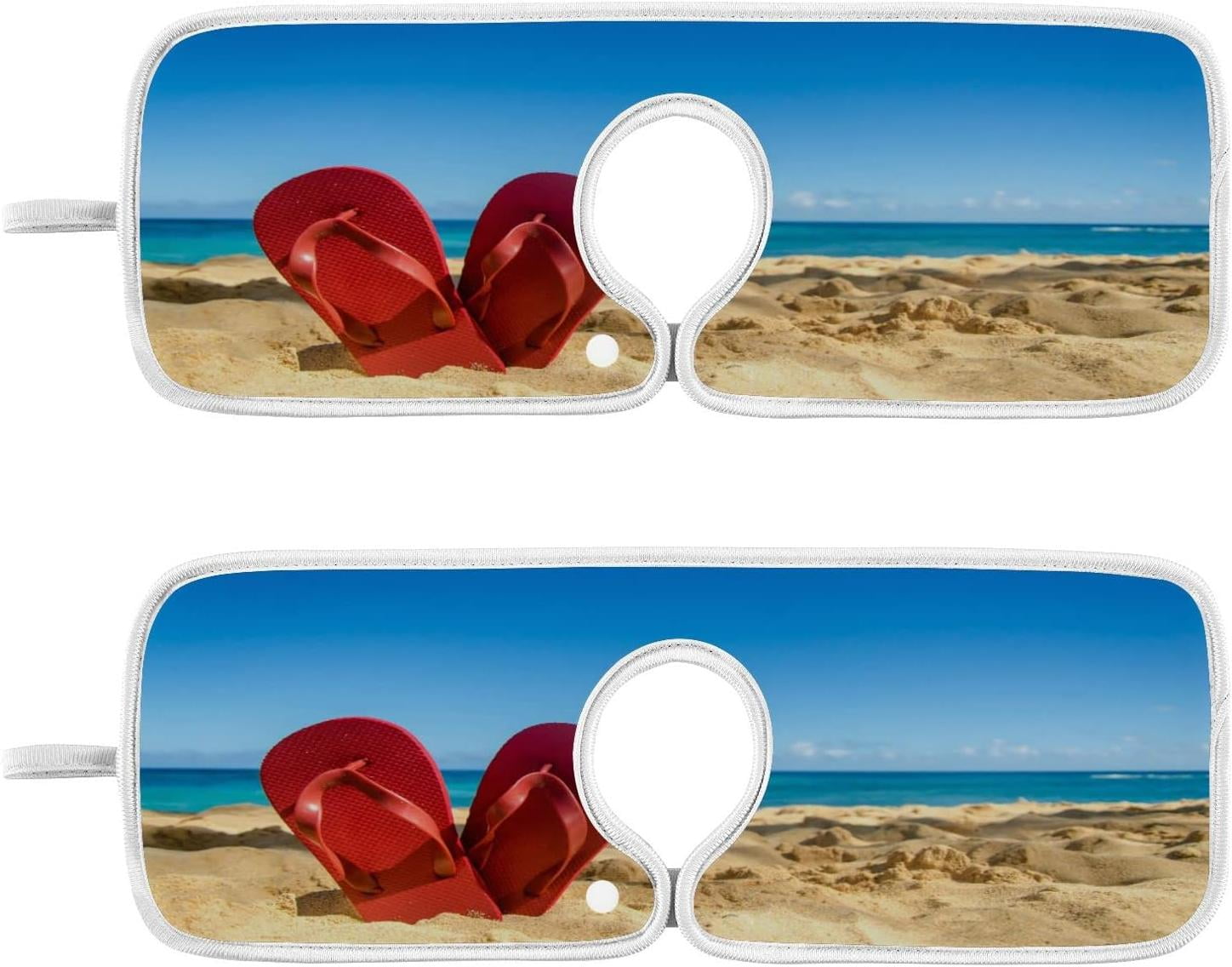 Coolnut Red Flip Flop Sink Splash Guard for Faucet 2 Packs Faucet ...