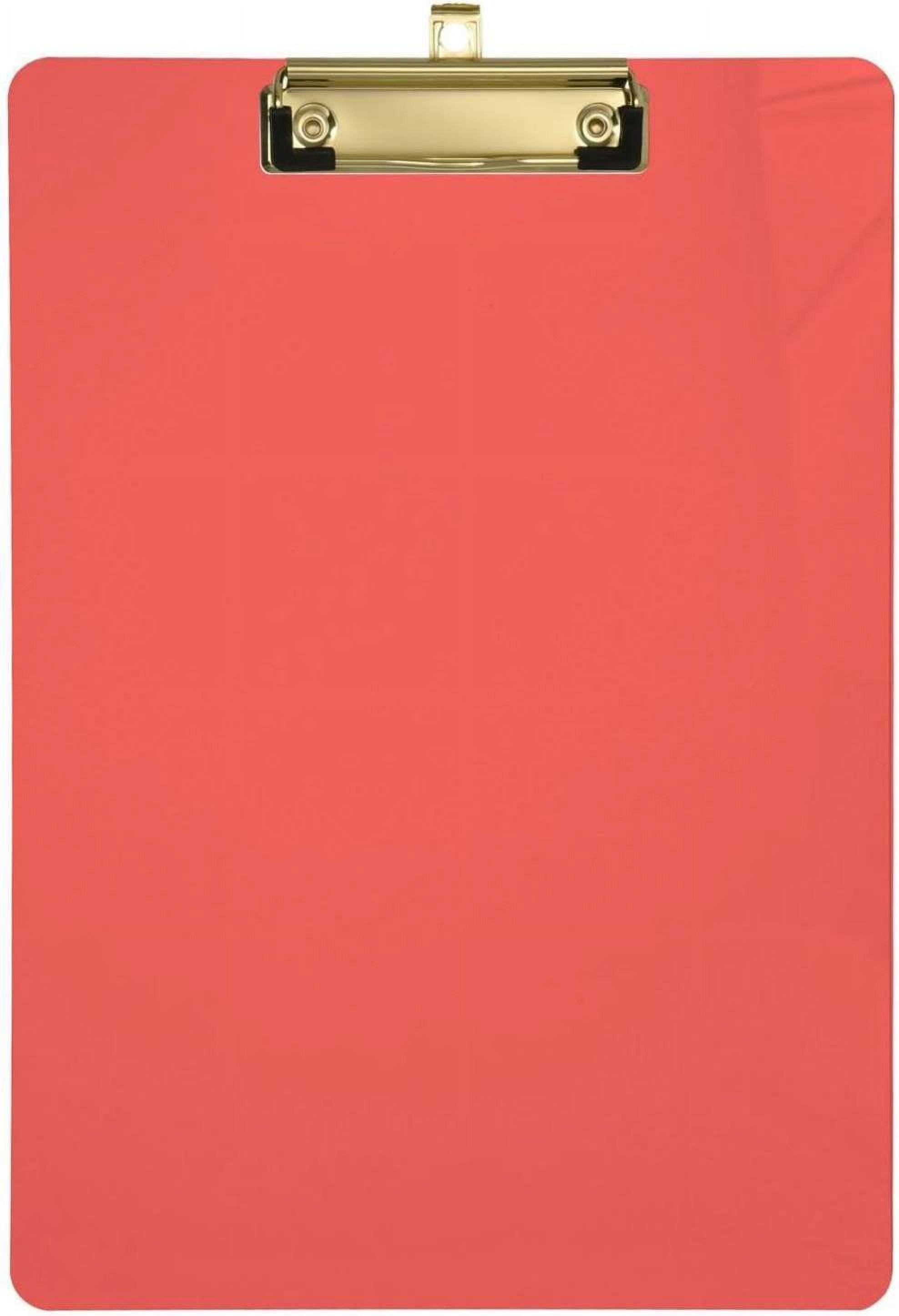 Coolnut Red Solid Color Clipboard, Acrylic Standard A4 Letter Size Clip ...