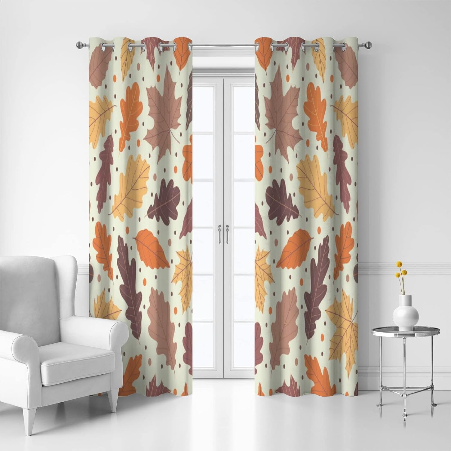 Coolnut Room Darkening Window Curtains Panels Drapes Lovely Autumn ...